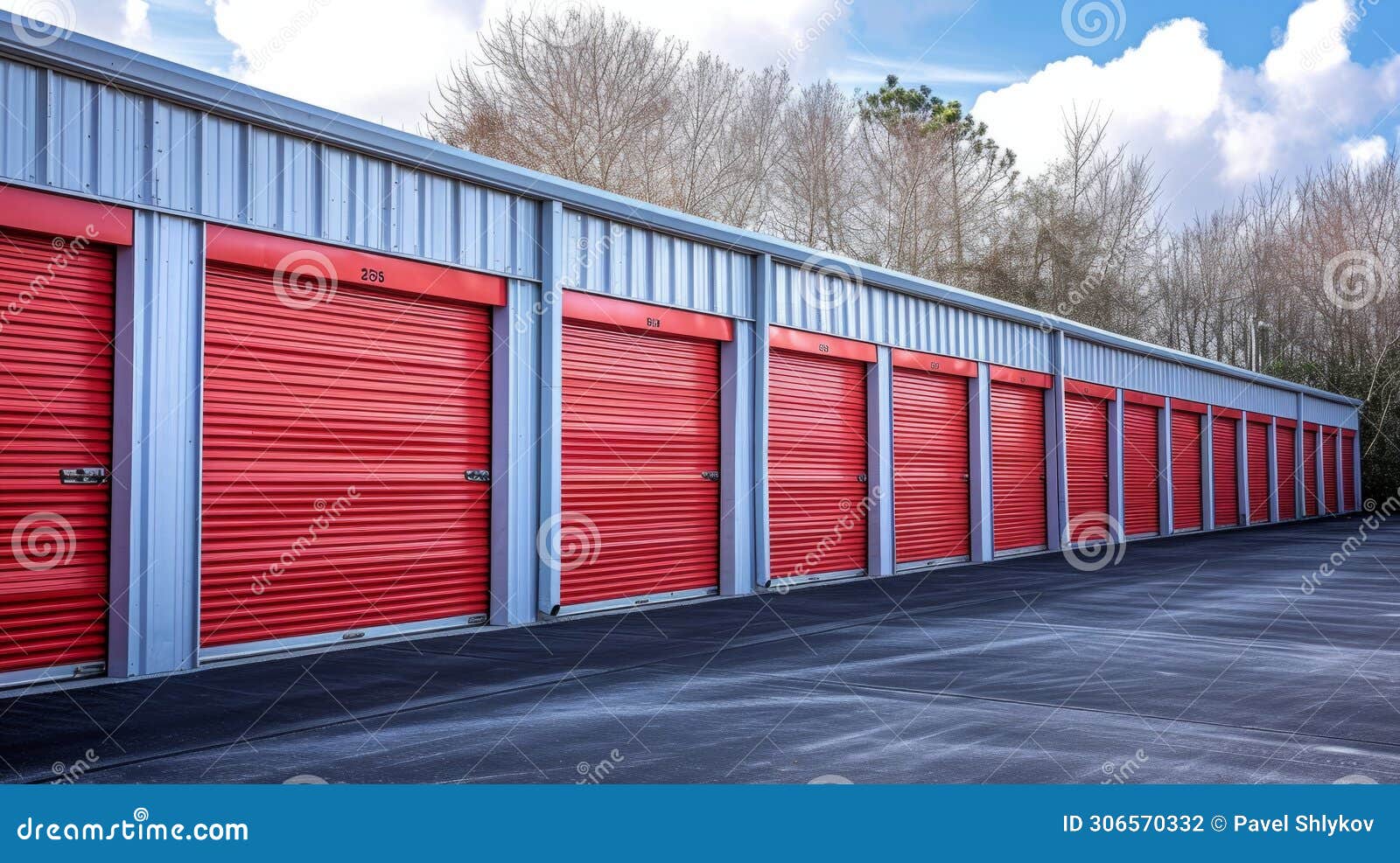 Individual Storage Units at Large Storage Facility. Stock Photo - Image ...