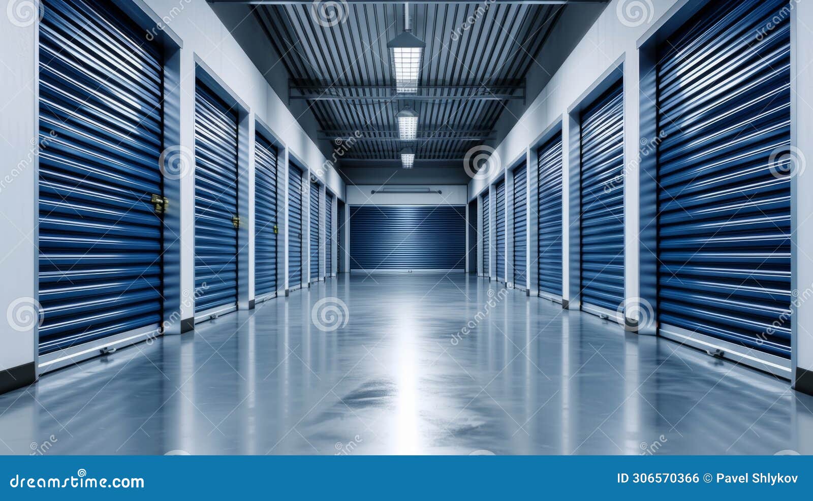 Individual Storage Units at Large Storage Facility. Stock Photo - Image ...