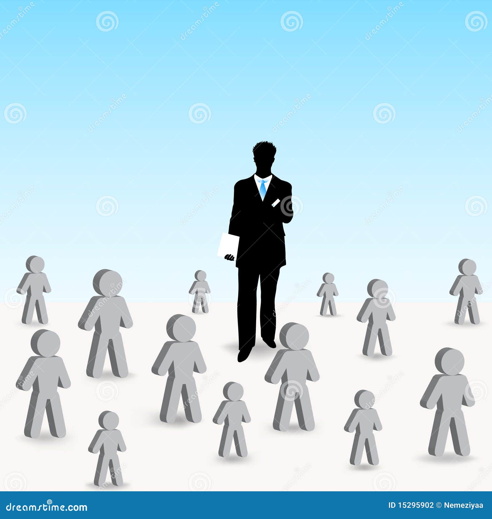 Individualidad ilustración del vector. Ilustración de muchedumbre ...