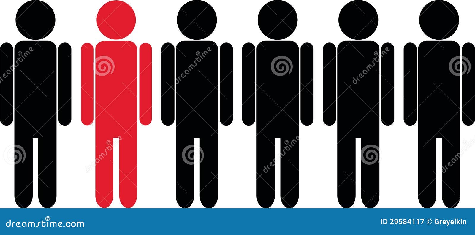 Individuality stock vector. Illustration of black, symbol - 29584117