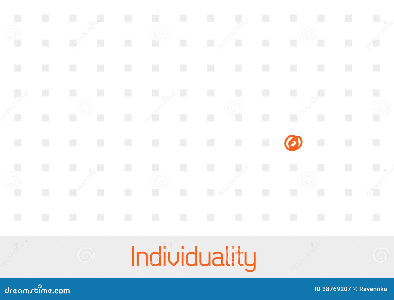 Individuality concept stock vector. Illustration of idea - 38769207