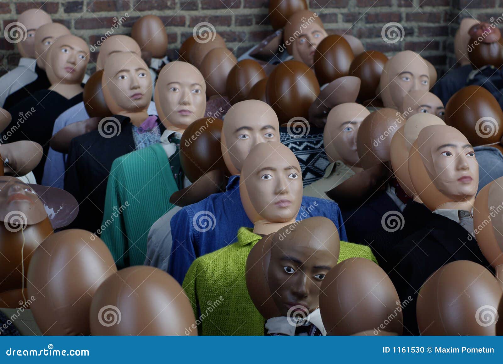 Individuality. a Face in the Crowd. Stock Photo - Image of stand ...
