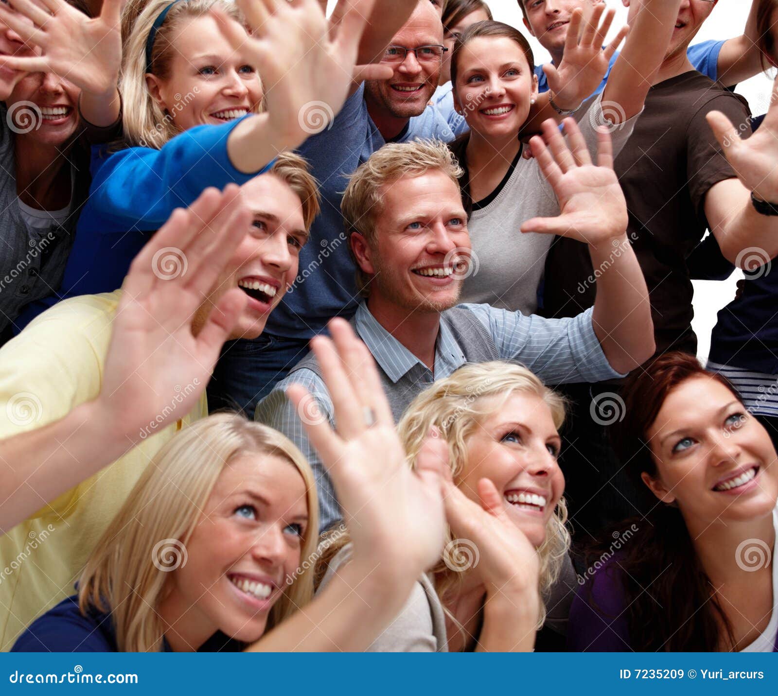 Individuality - Group of Modern People Celebrating Stock Image - Image ...