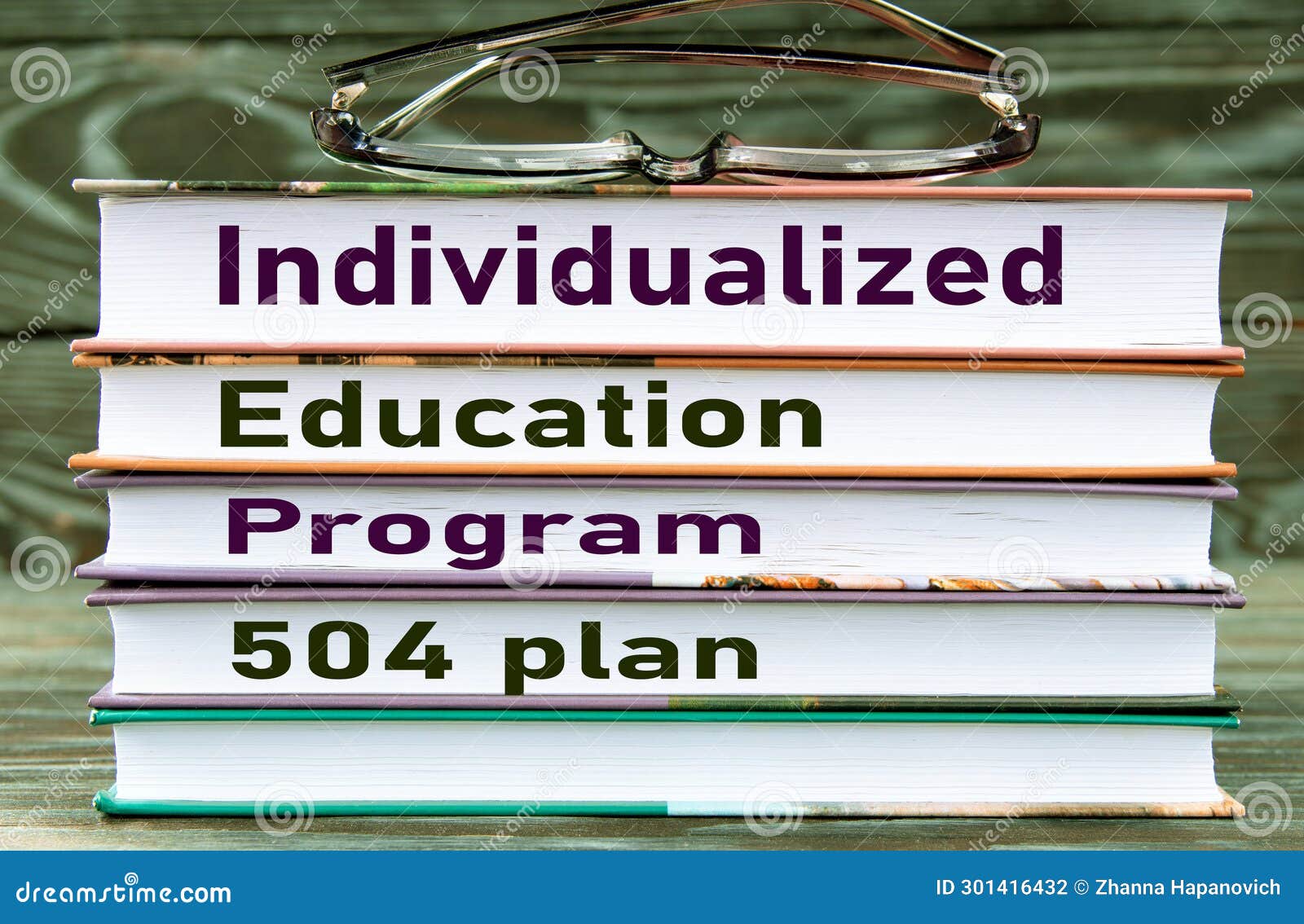 INDIVIDUALIZED EDUCATION PROGRAM 504 PLAN - Words are Written on Books ...
