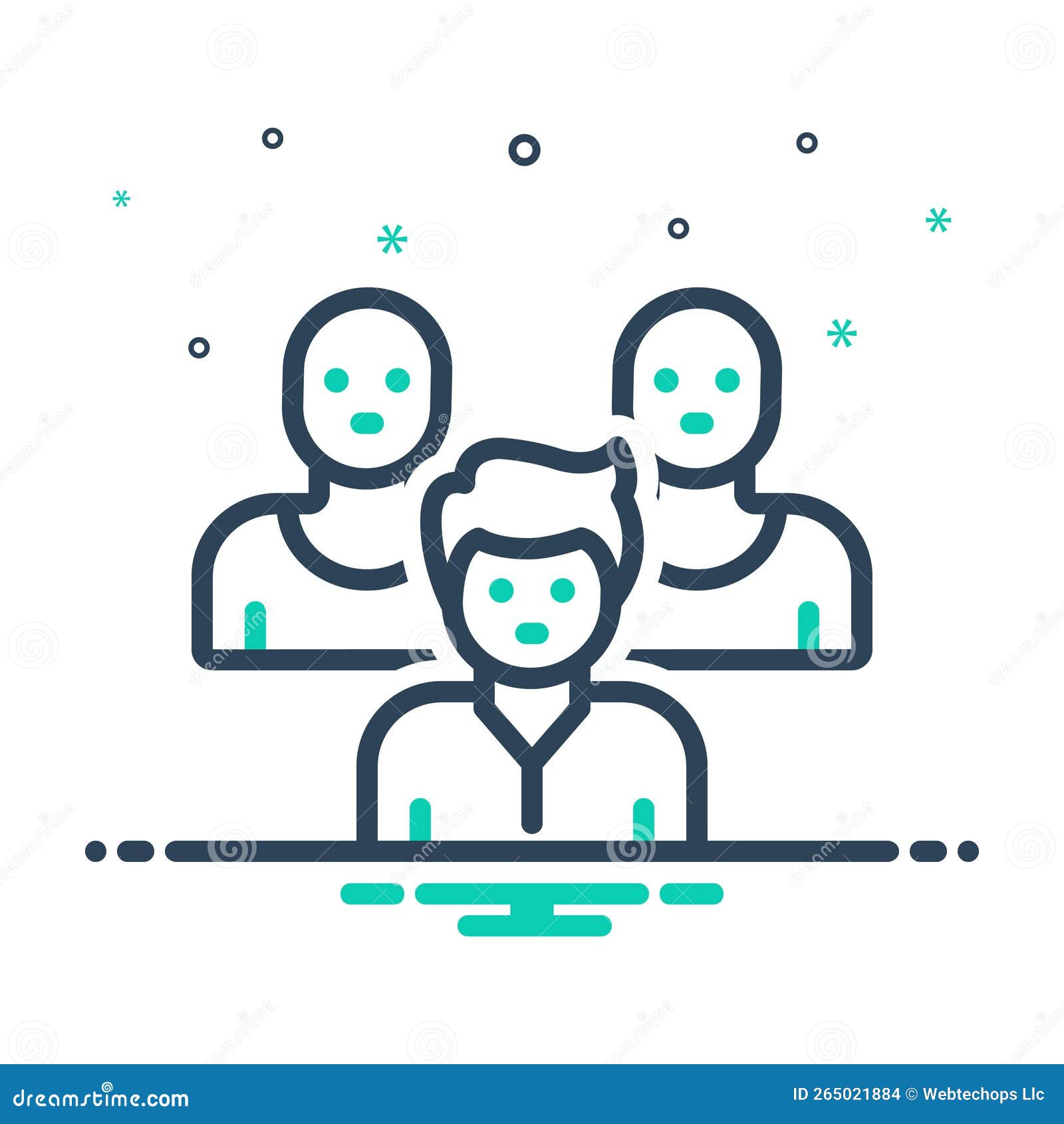 Mix Icon for Individually, One by One and Single Stock Vector ...