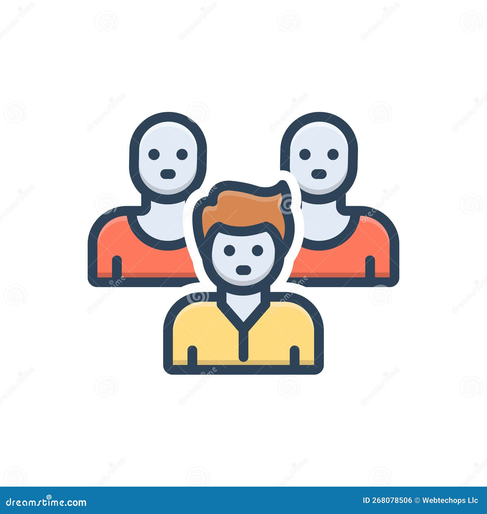 Color Illustration Icon for Individually, One by One and Single Stock ...