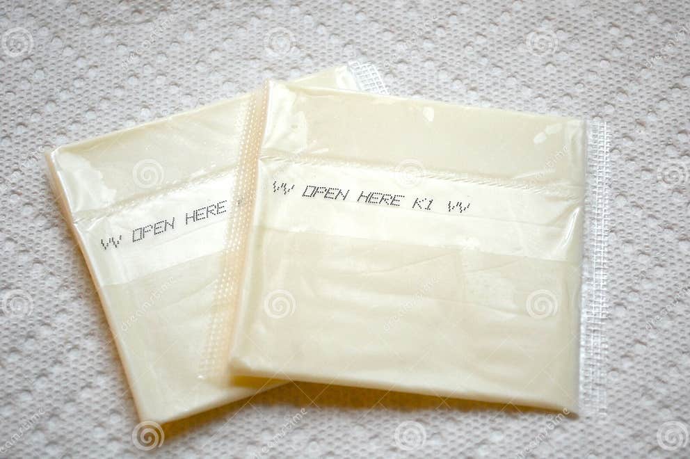 Individually Wrapped Processed Cheese Food Stock Photo - Image of ...