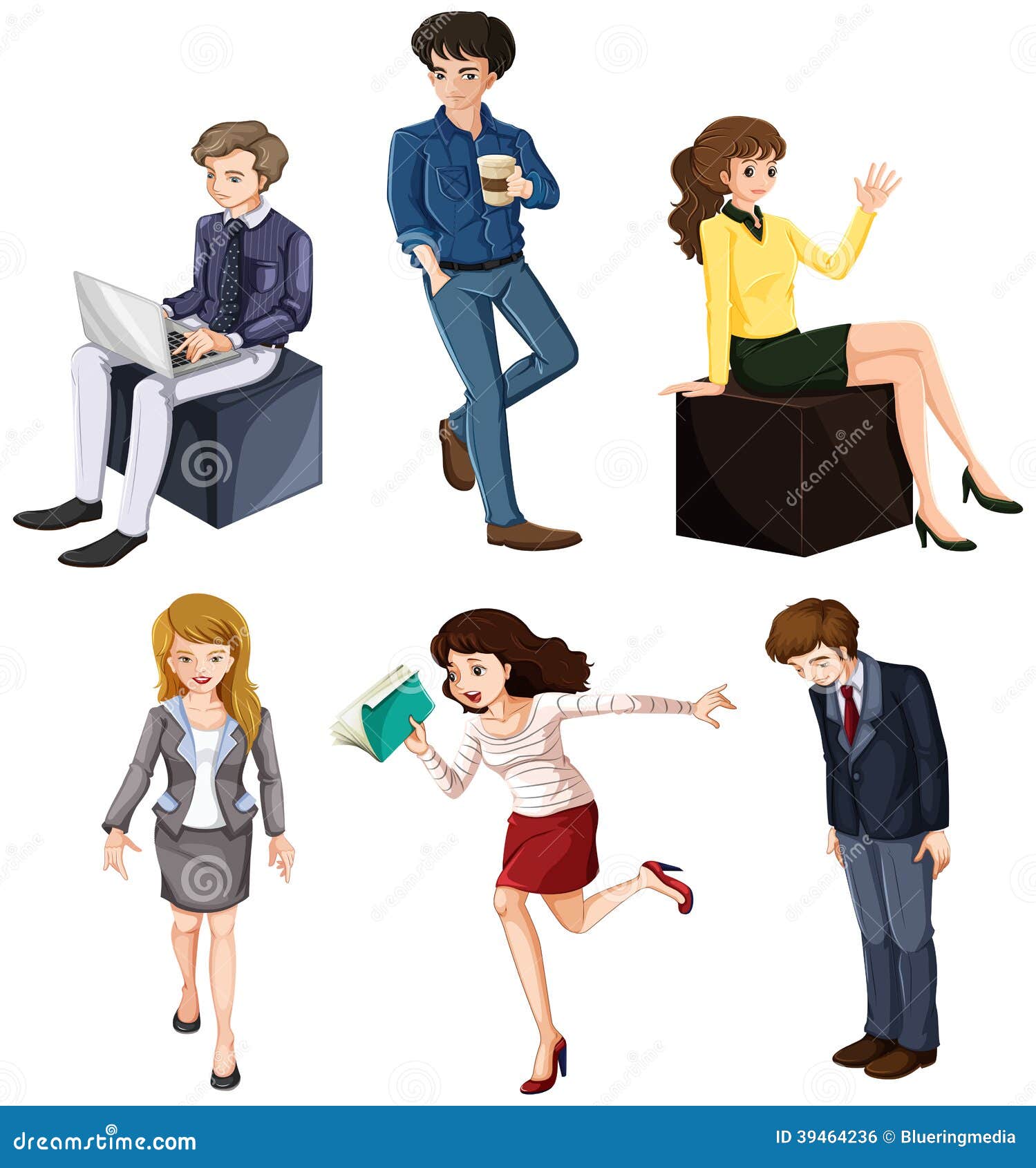 Individui Di Businessminded Illustrazione Vettoriale - Illustrazione di ...