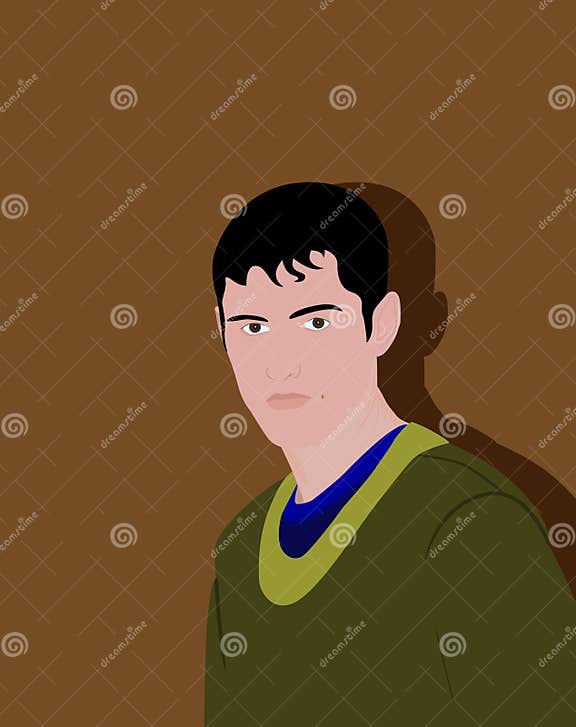 Individuo ilustración del vector. Ilustración de retrato - 7557657