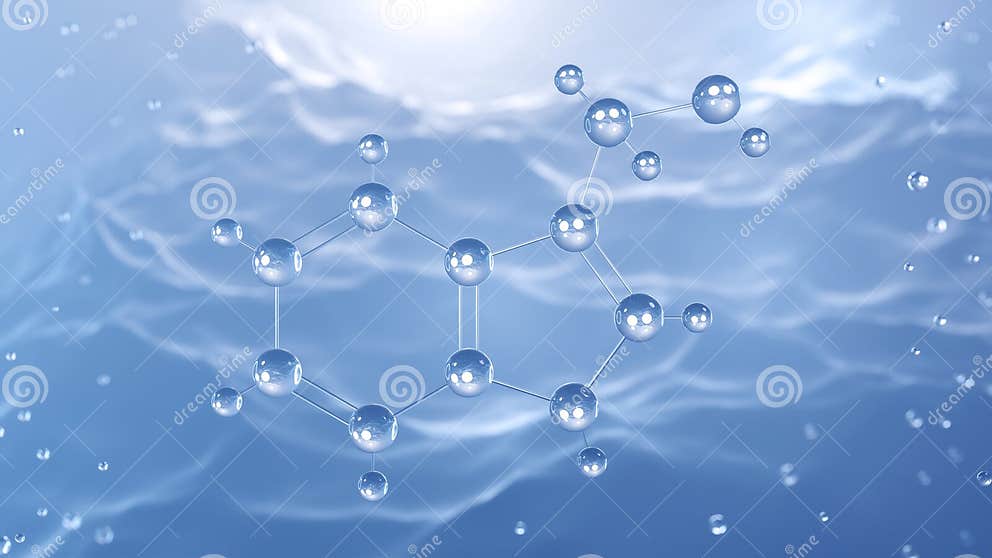 Indole-3-carbinol Molecular Structure, 3d Model Molecule, Cruciferous ...