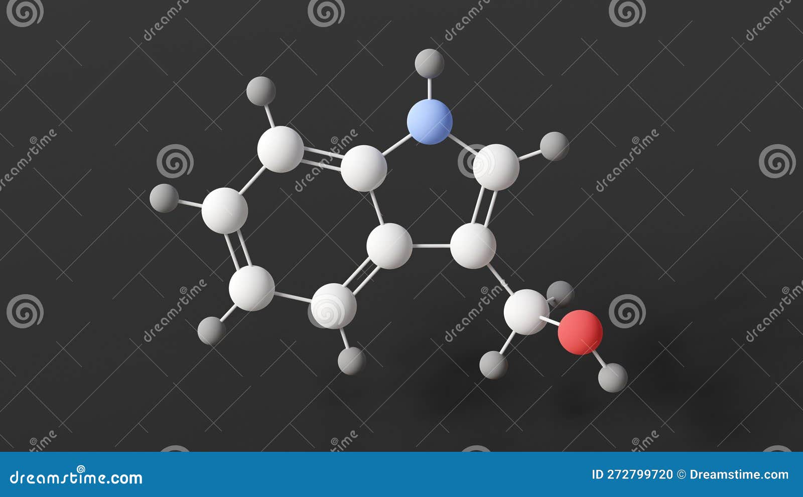 Indole-3-carbinol Molecule, Molecular Structure, Cruciferous Vegetable ...