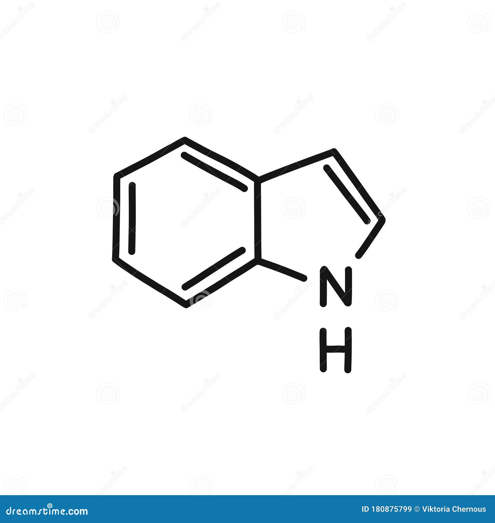 Indole-3-carbinol Molecule, Molecular Structure, Cruciferous Vegetable ...