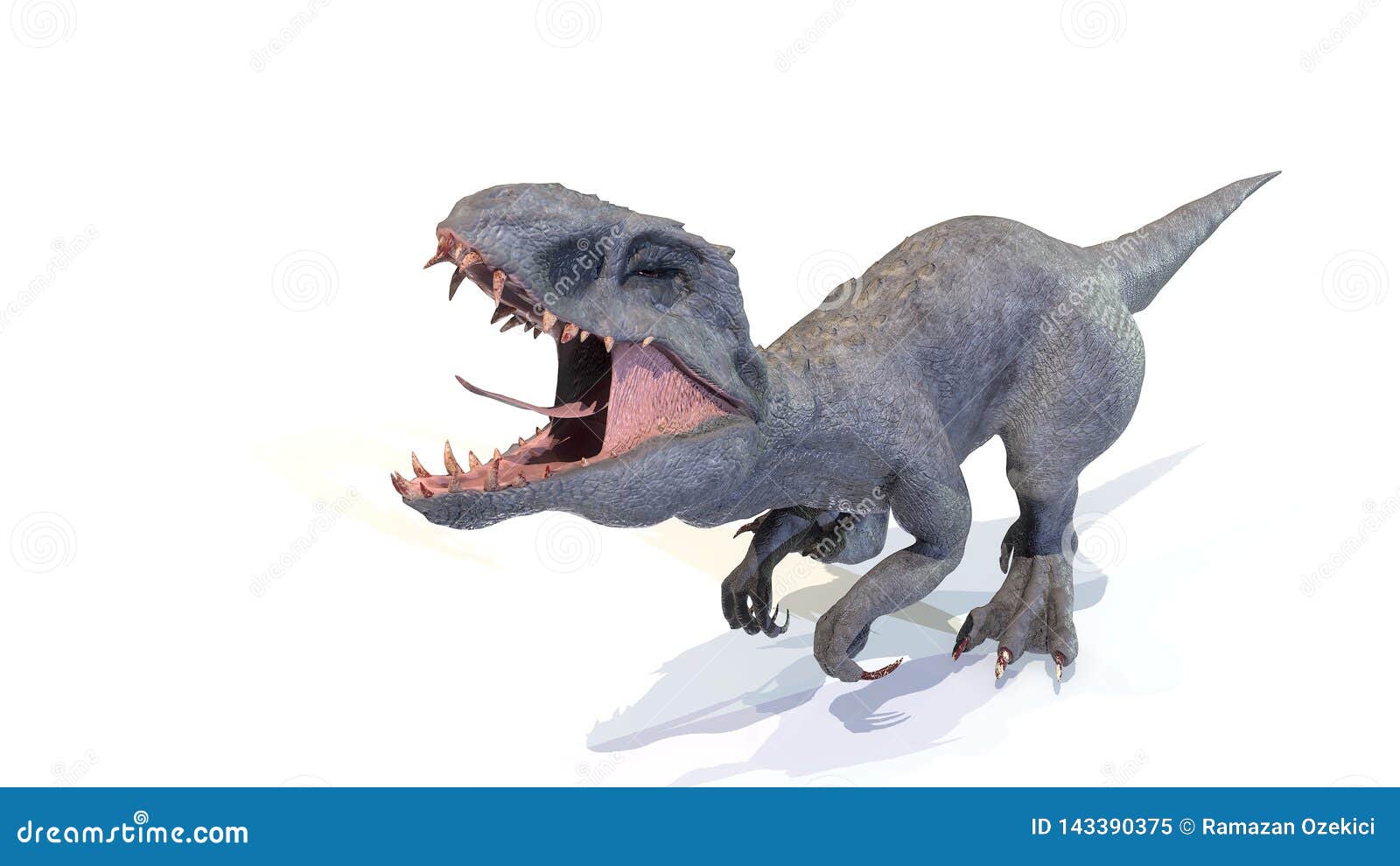 Indominus Rex Walk of Backgorund, 3d Render Stock Illustration ...