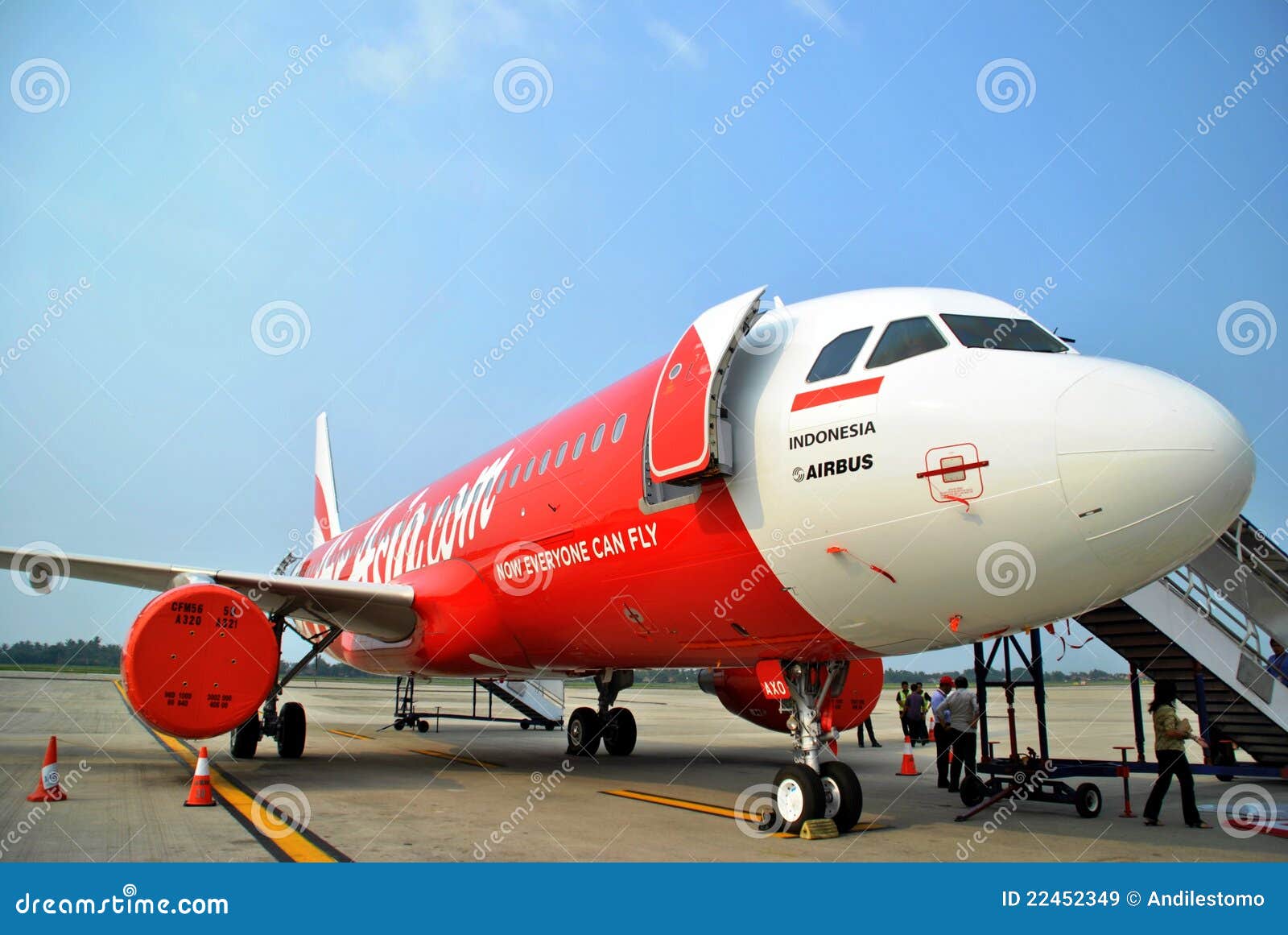 Indonesia AirAsia Aircraft editorial stock image. Image of france ...