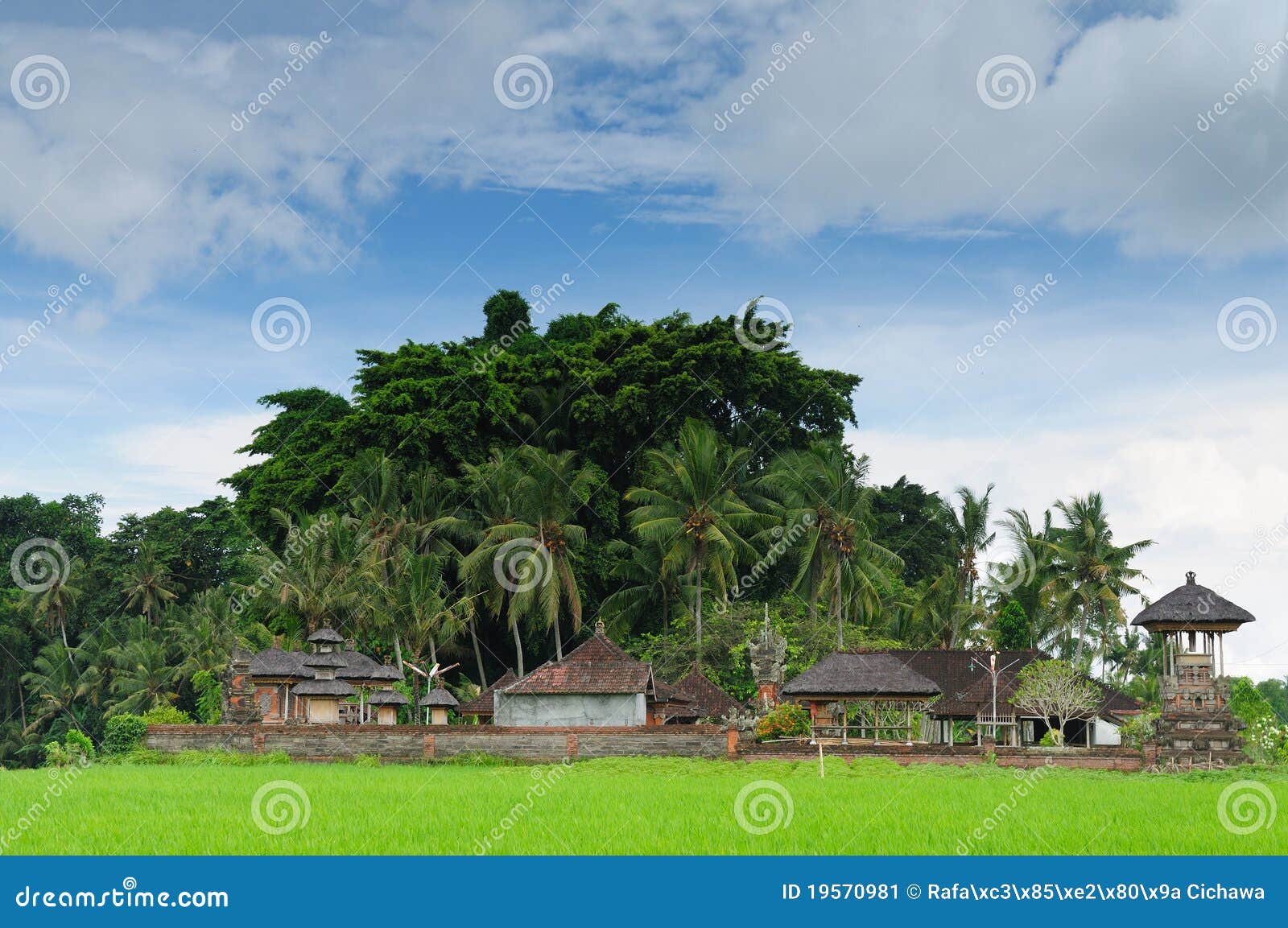 Indonesia, Bali, Traditional Village Stock Image - Image of countryside ...