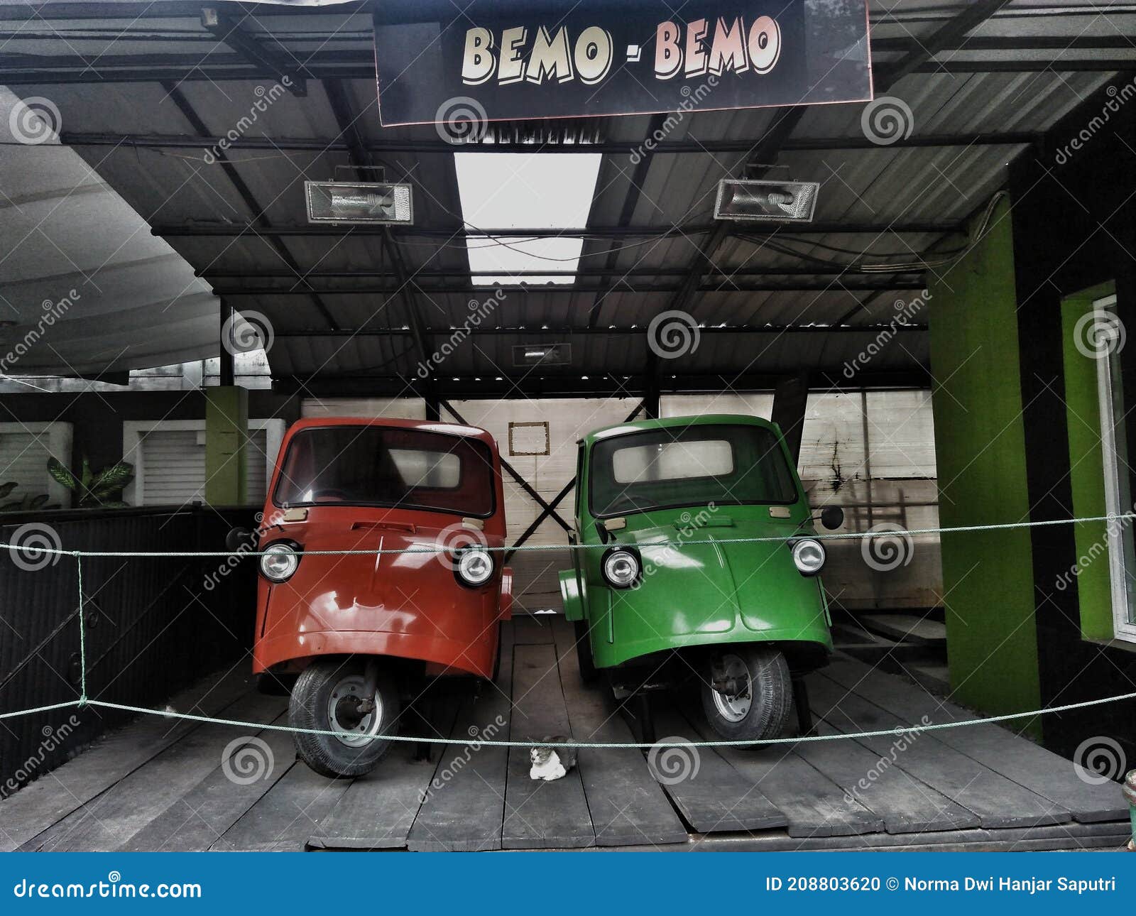 Indonesia car bemo stock photo. Image of green, indonesia - 208803620