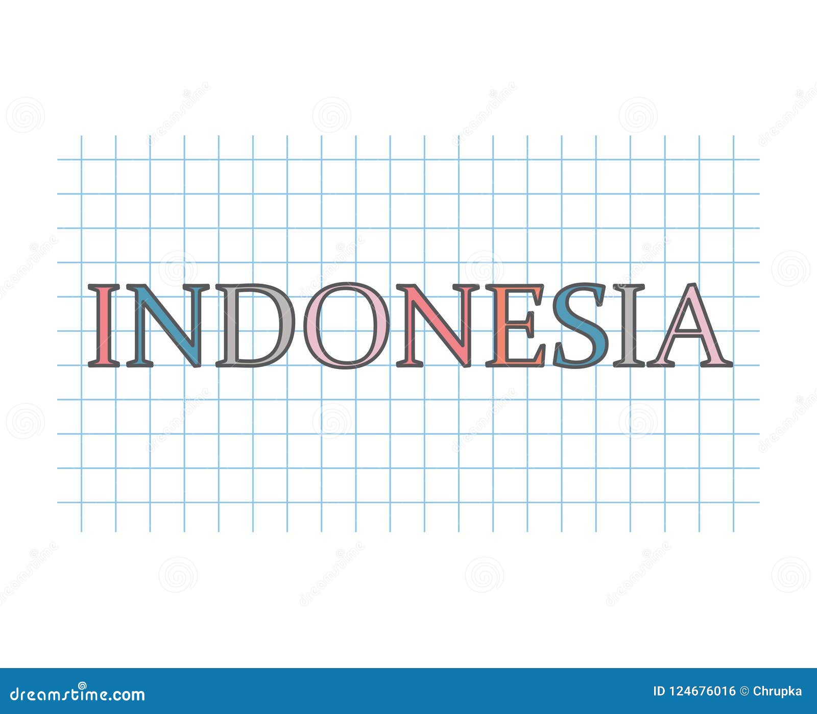 Indonesia concept stock vector. Illustration of word - 124676016