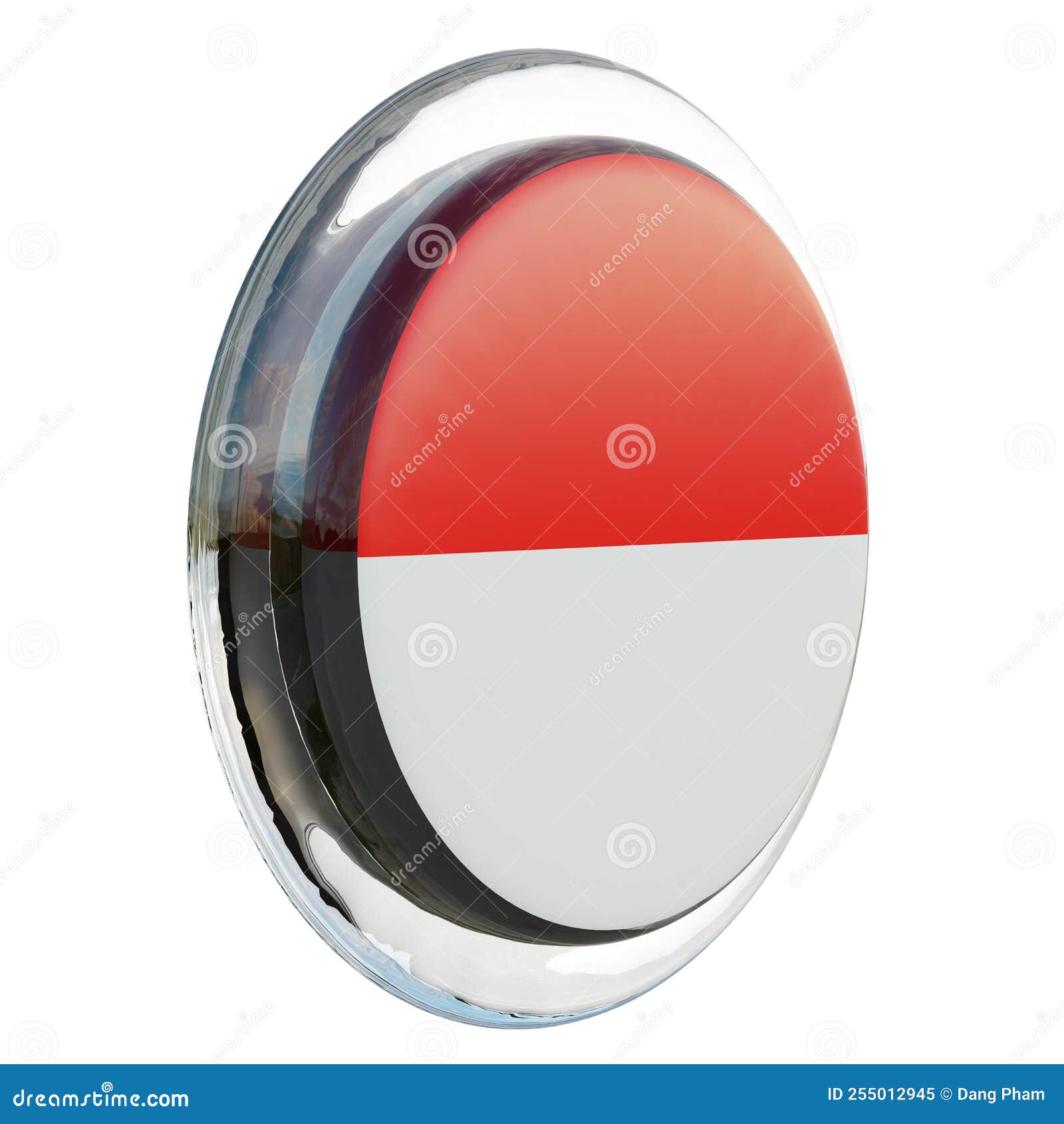 Indonesia 3D flag stock illustration. Illustration of design - 255012945