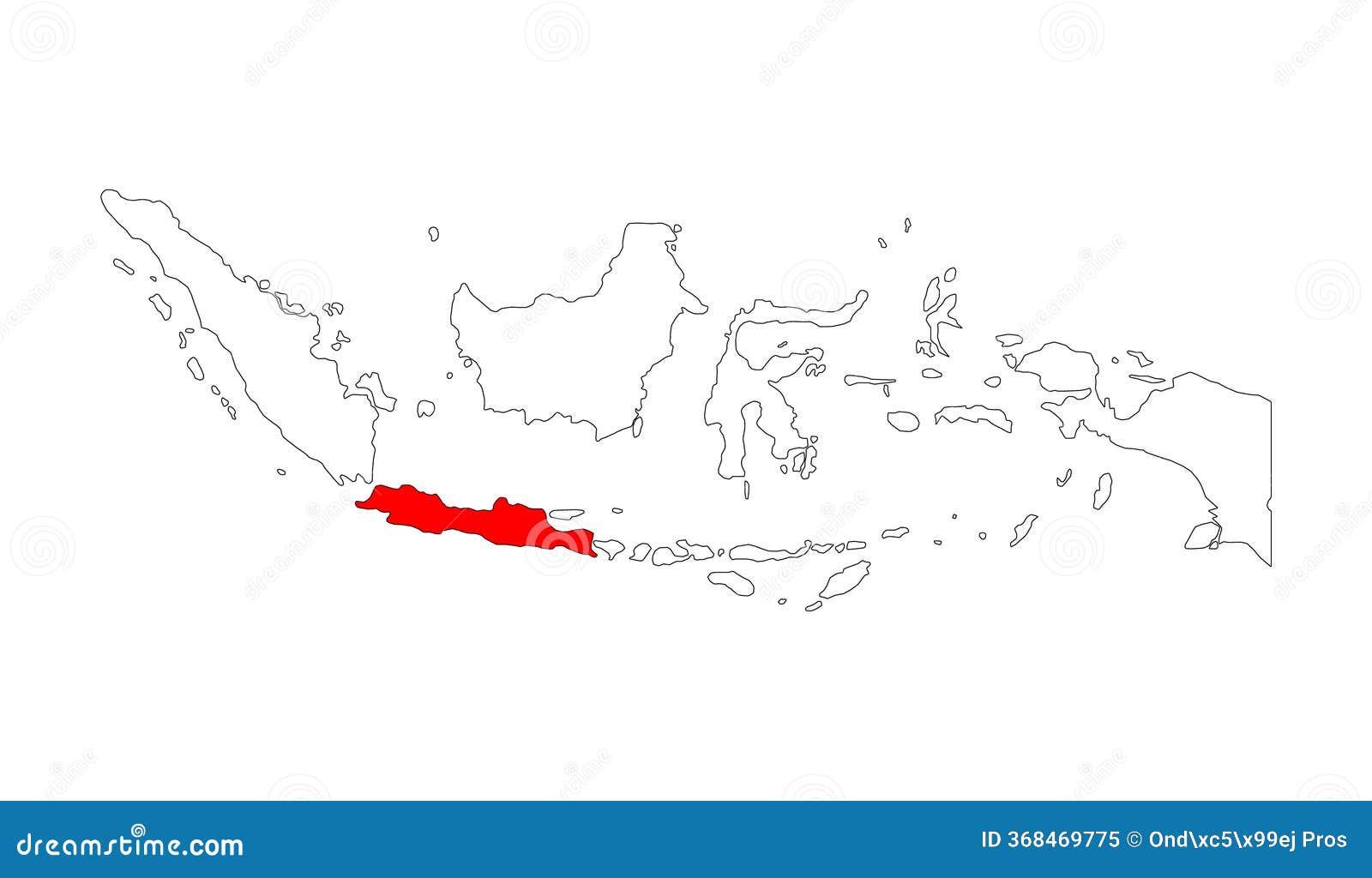 Indonesia Detailed Maluku Islands Map Shape, Flat Web Graphic Concept ...