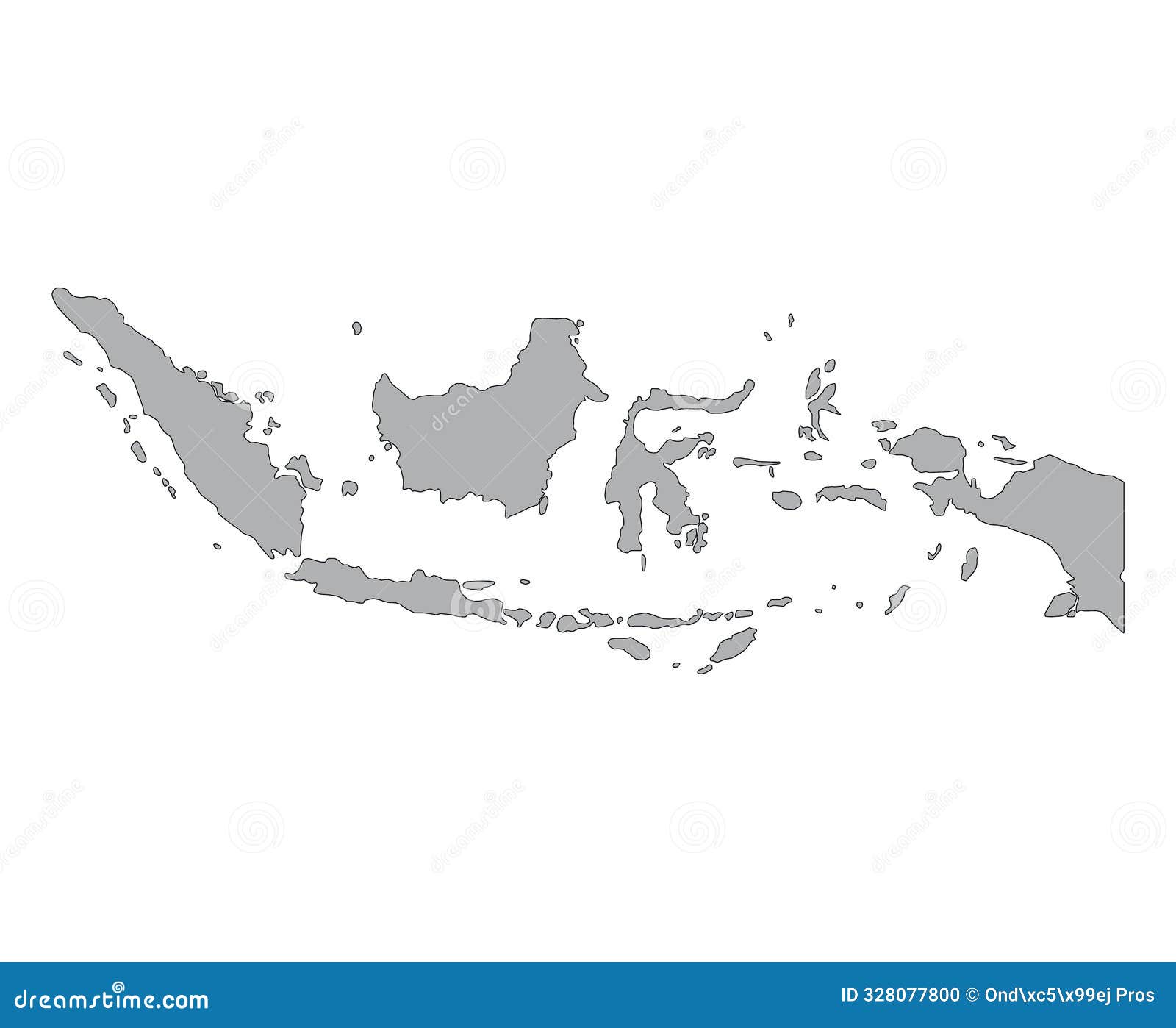 Indonesia Map Detailed With Neighboring States, Islands With Names ...