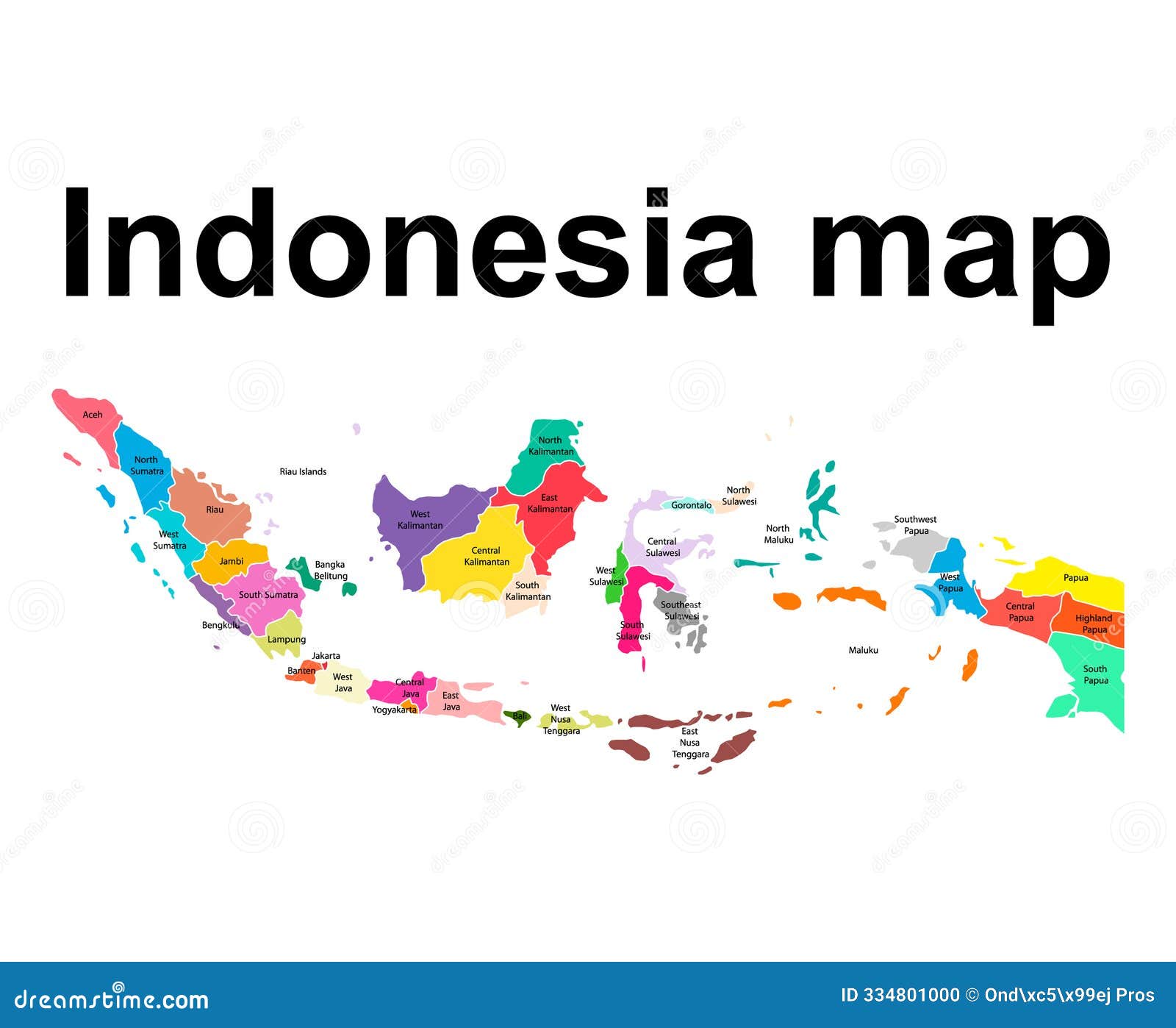 Indonesia Detailed Kalimantan Map Shape, Flat Web Graphic Concept Icon ...