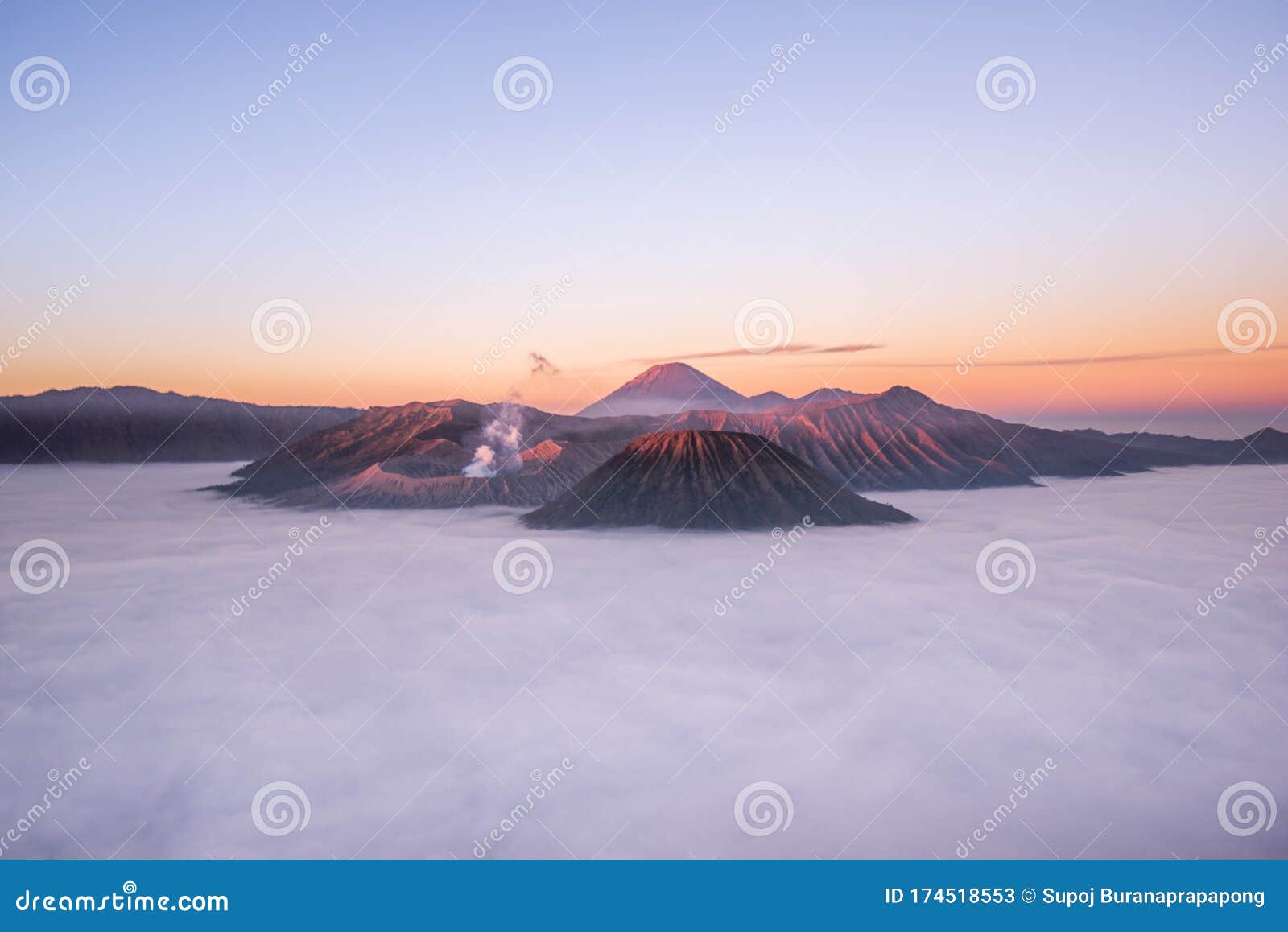 Indonesia Famous Place Attraction for Tourist Mount Bromo in East Java ...
