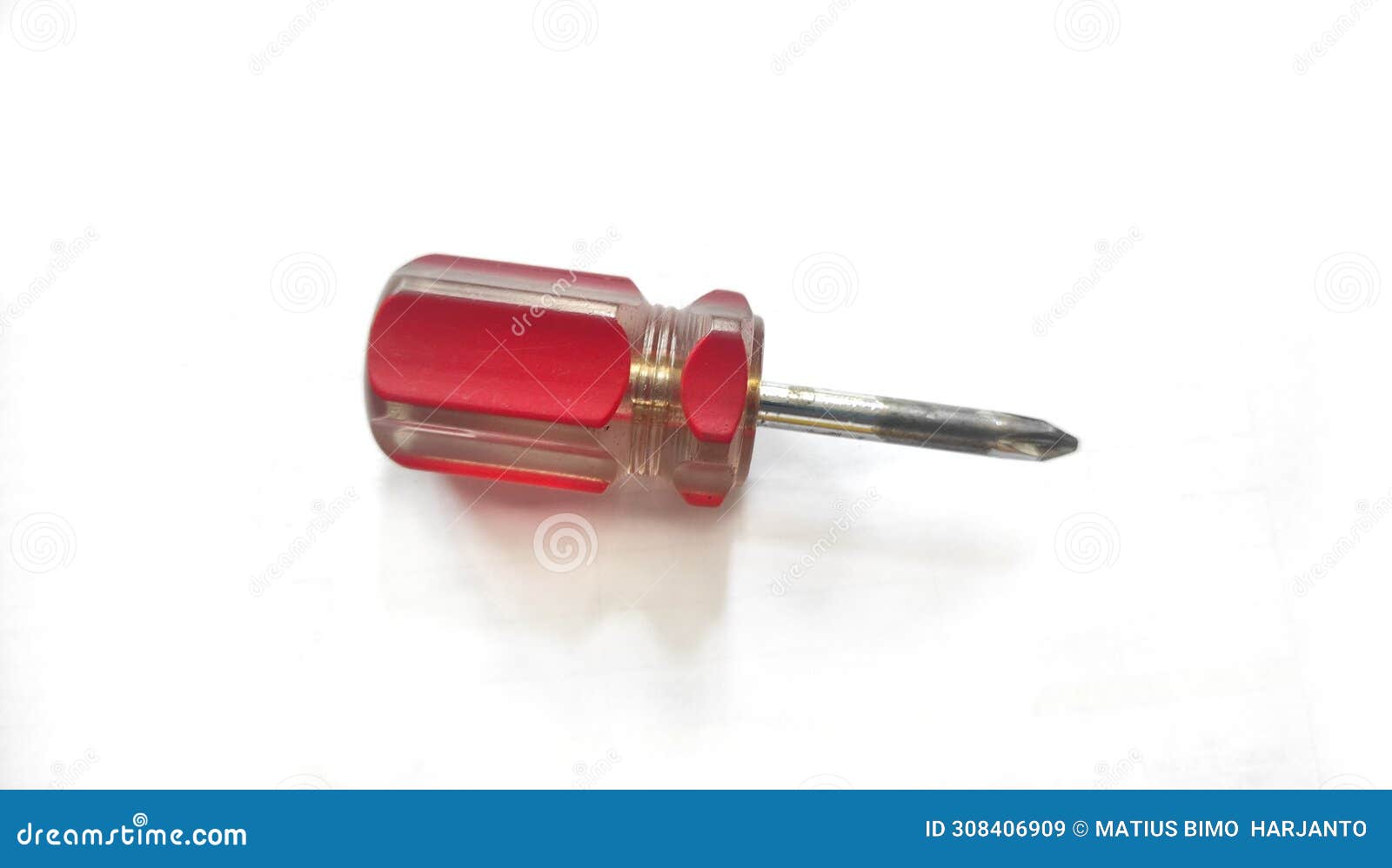 Indonesia - 22 Feb 2024 : Mini Red Screwdriver with Short Tip Isolated ...