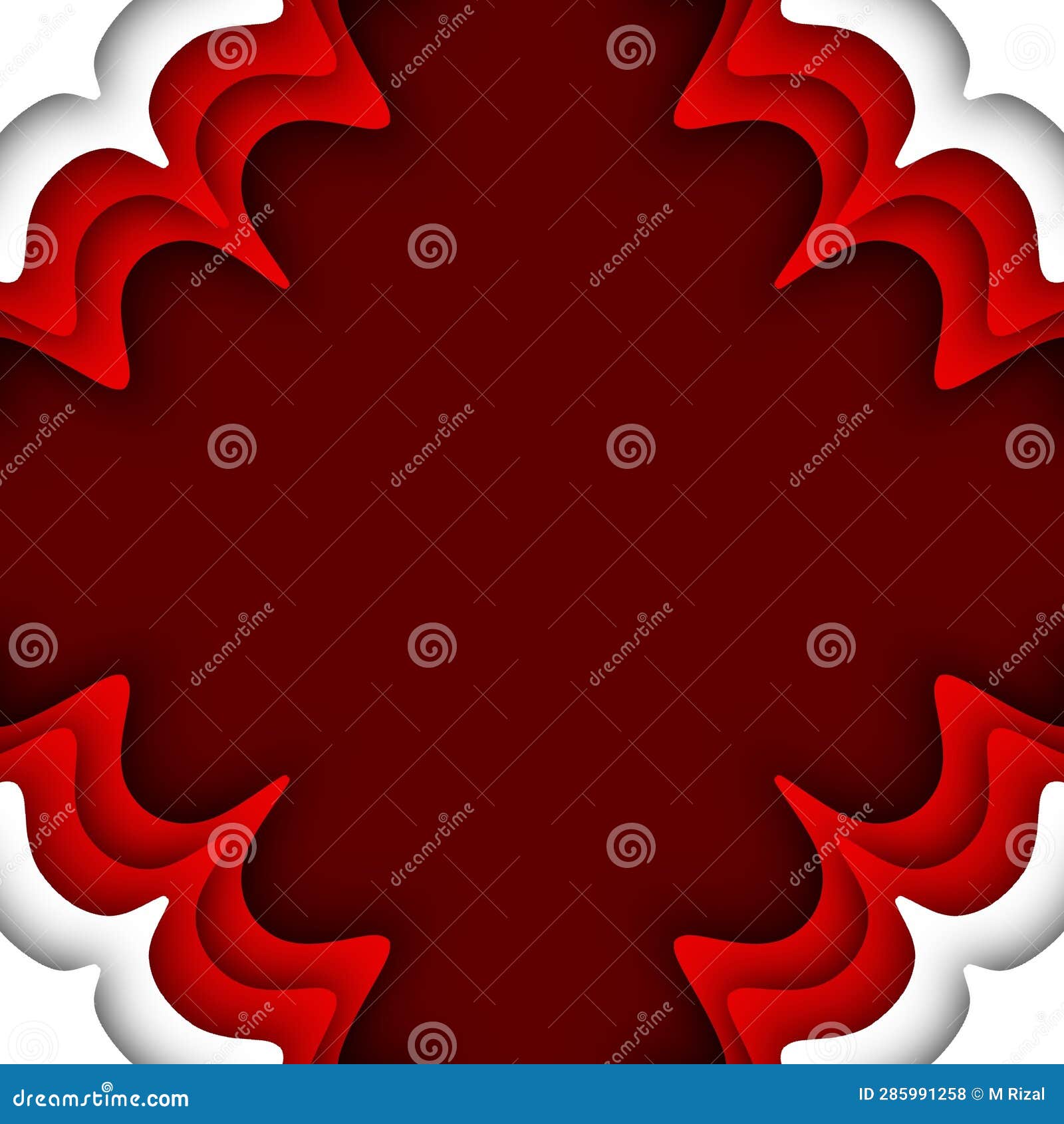 Indonesia Flag Border Frame Background Design Stock Illustration ...