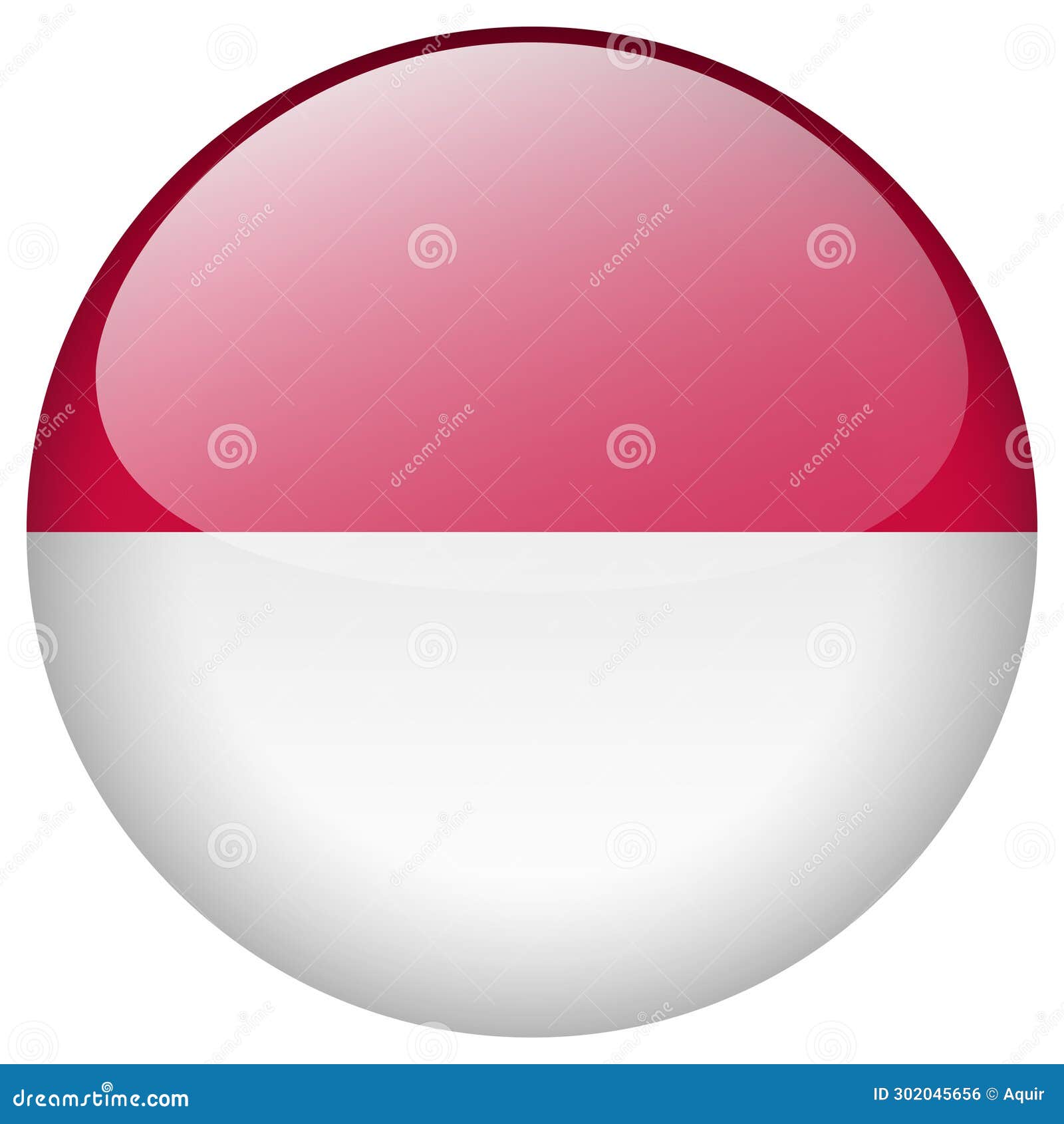 Indonesia flag button stock vector. Illustration of graphic - 302045656