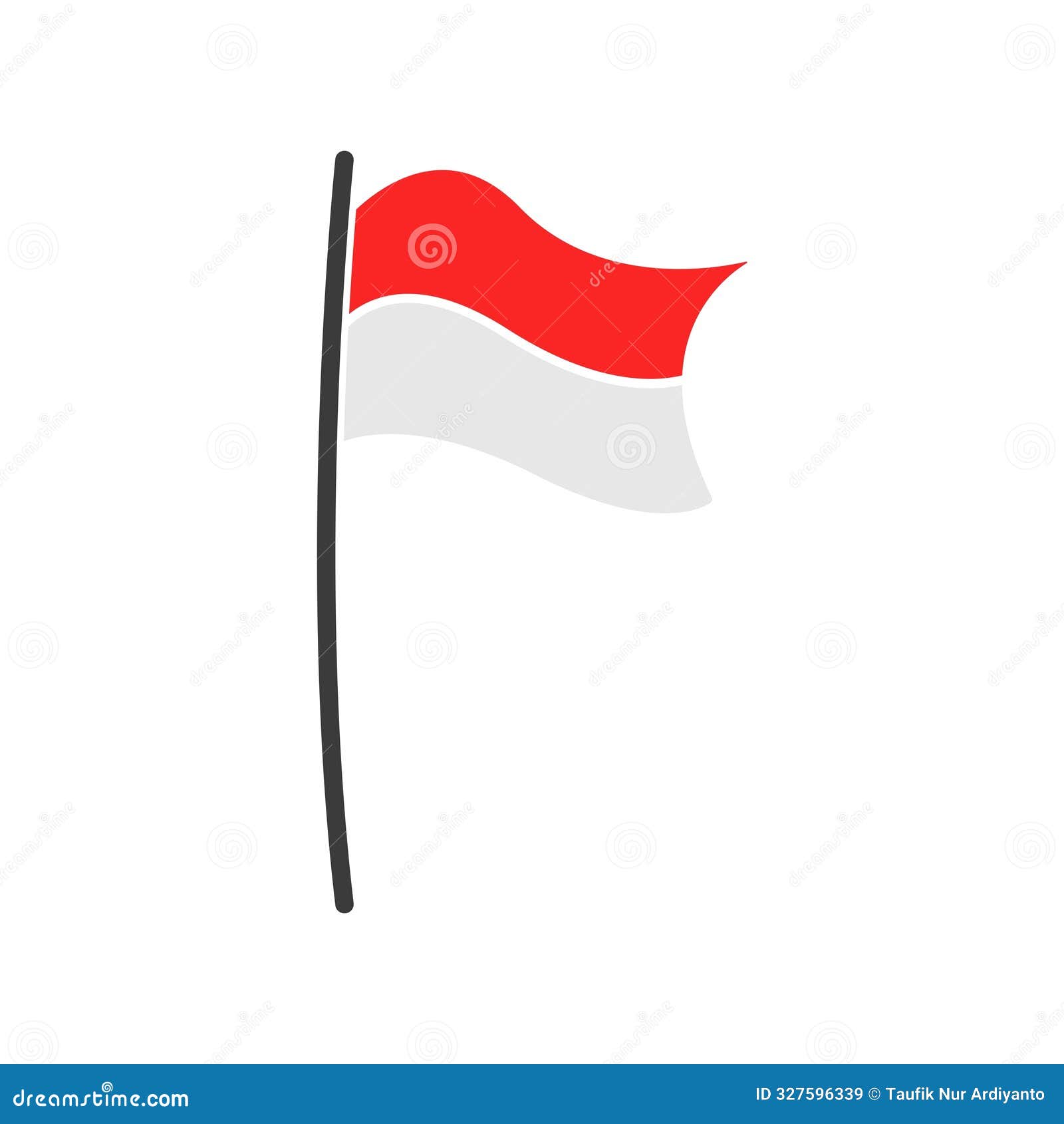 Indonesia flag design stock vector. Illustration of jakarta - 327596339