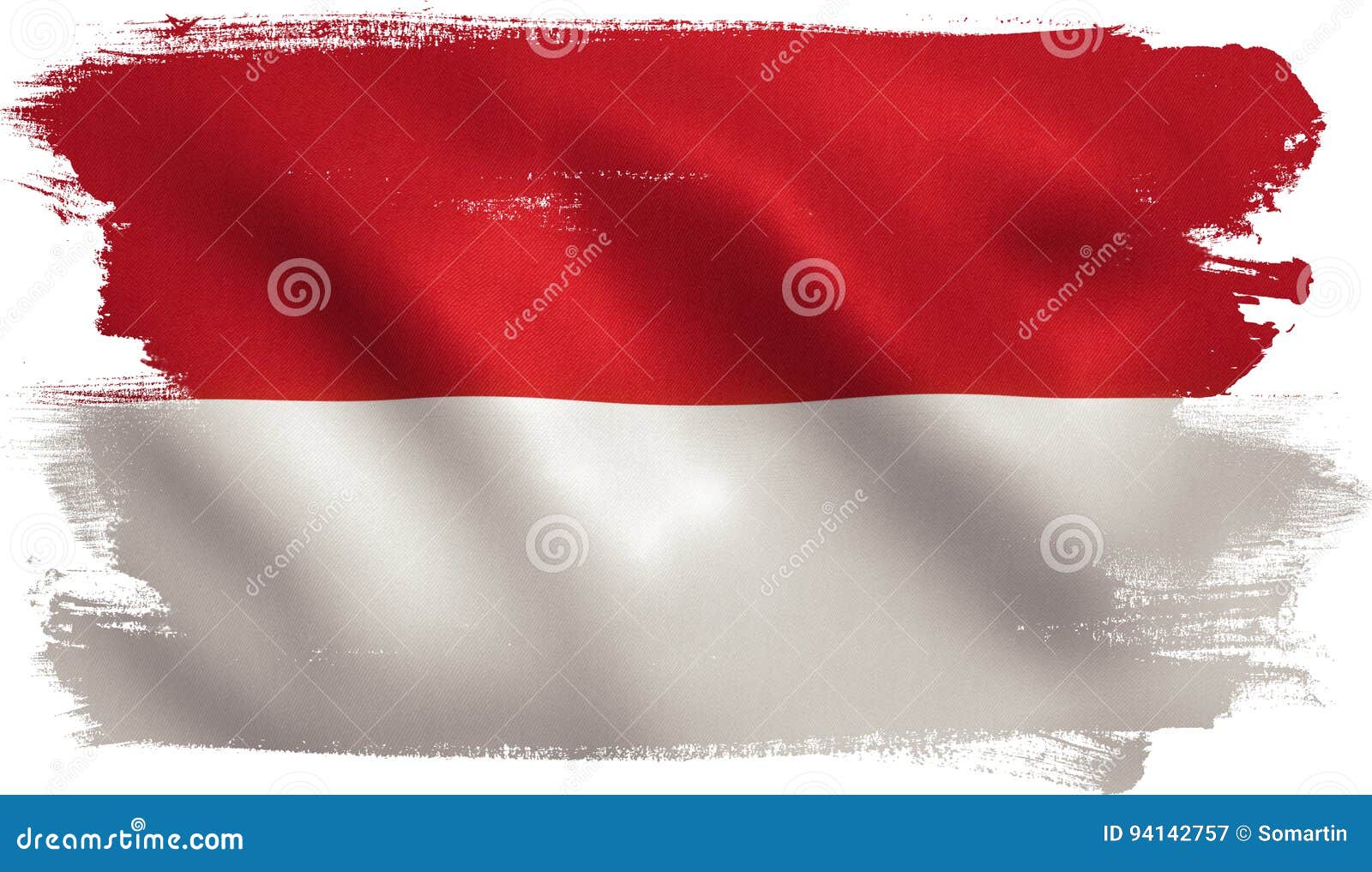 Indonesia Flag Vector Stock Illustration. Bendera Merah Putih. Bendera ...