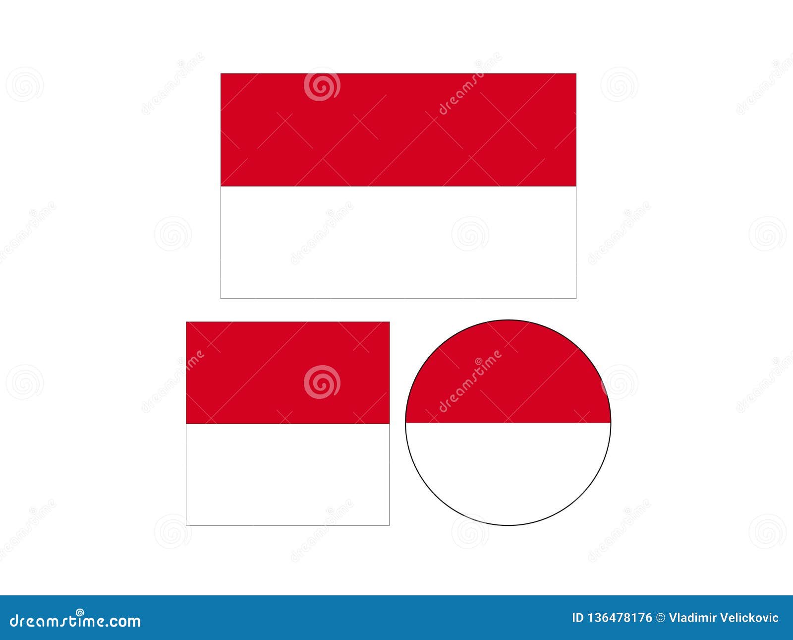 Indonesia Flag - Unitary State of the Republic of Indonesia Stock ...