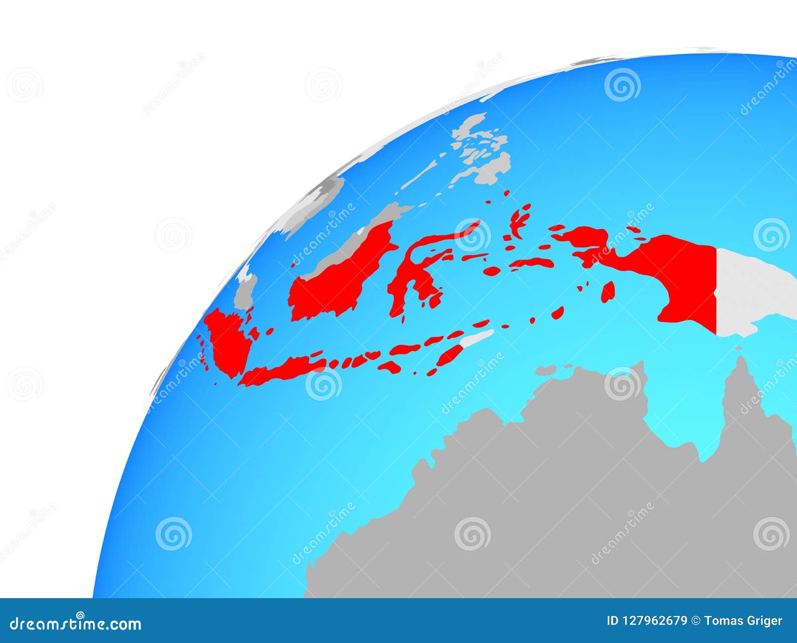 Indonesia on globe stock illustration. Illustration of globe - 127962679