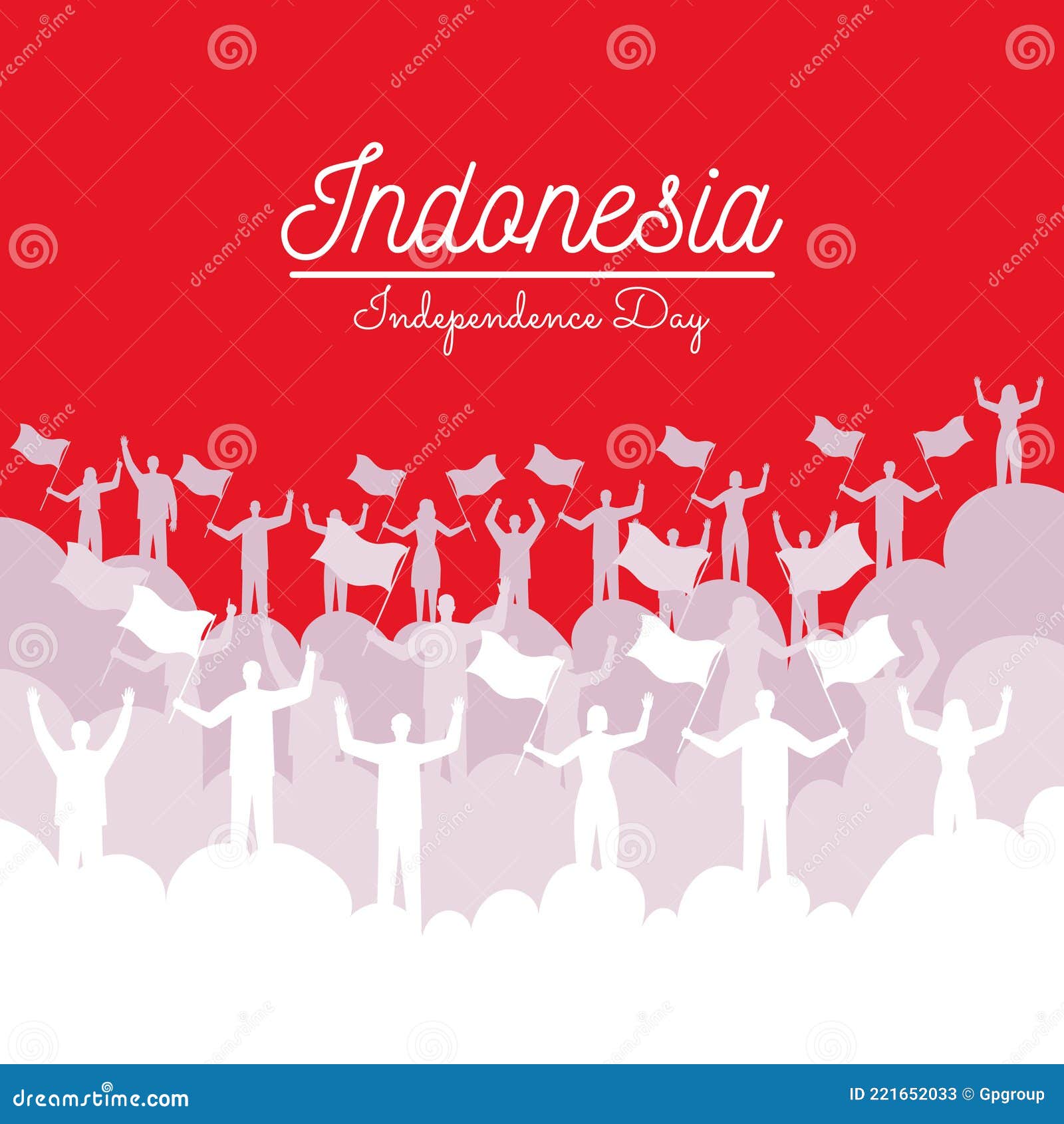 Indonesia Independence Design Stock Vector - Illustration of vector ...