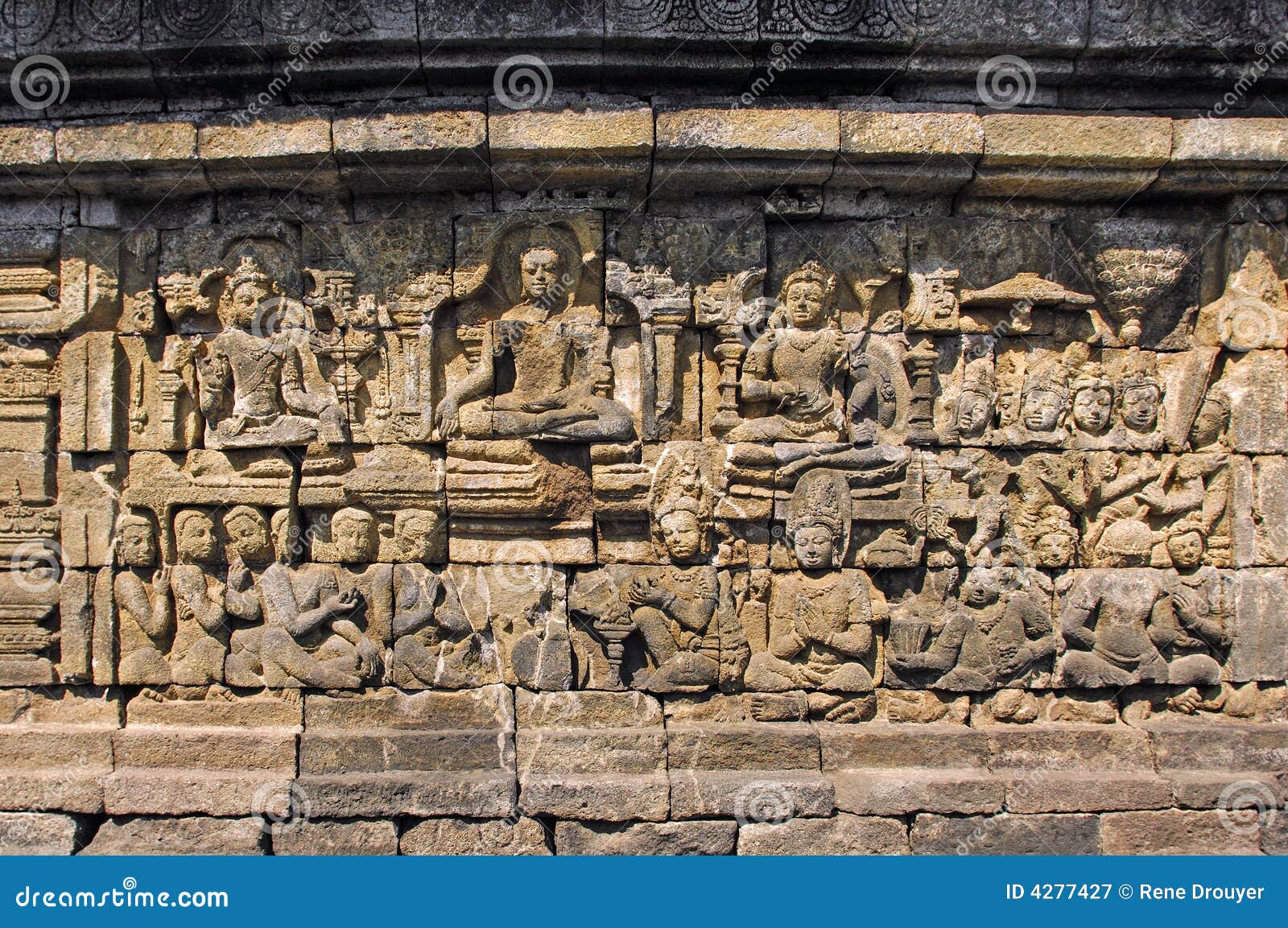 Indonesia, Java, Borobudur: Templo Imagen de archivo - Imagen de arte ...