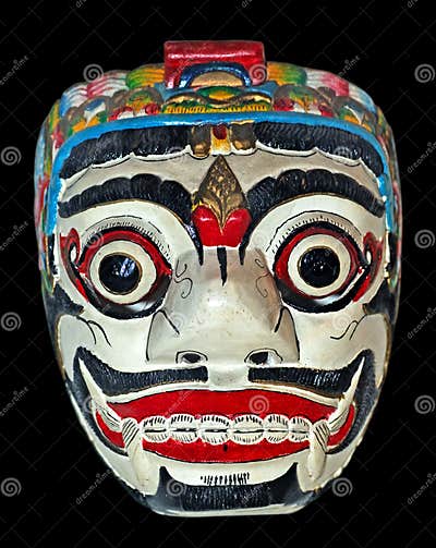Indonesia, Java: mask stock image. Image of sculpture - 4275561