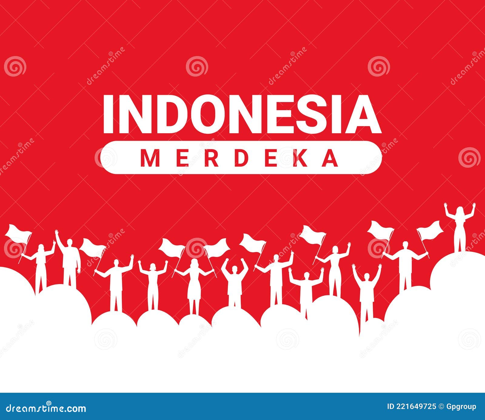 Indonesia Merdeka Illustration Cartoon Vector | CartoonDealer.com ...