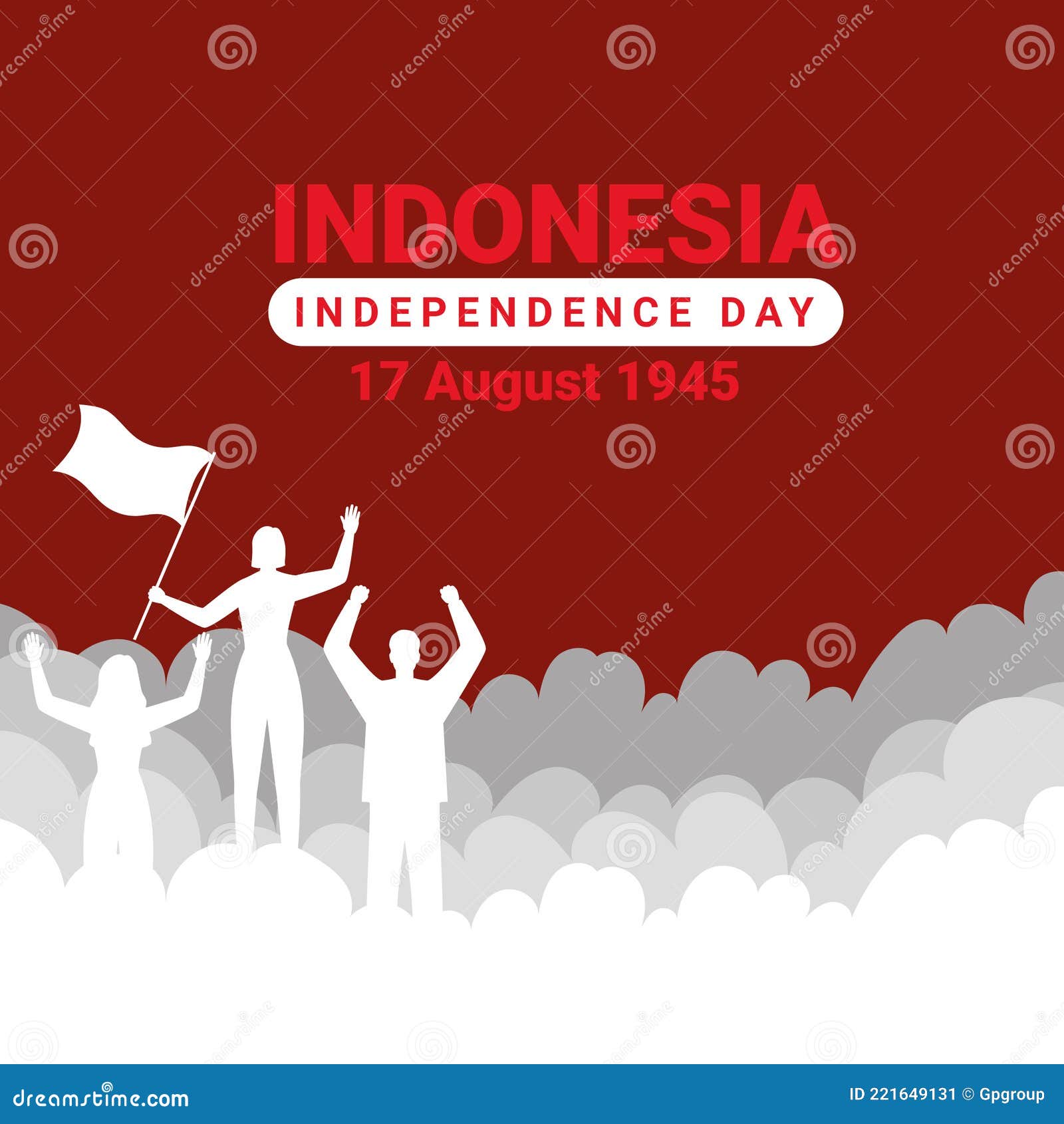 Indonesia Merdeka Poster Vector Illustration | CartoonDealer.com #223208502