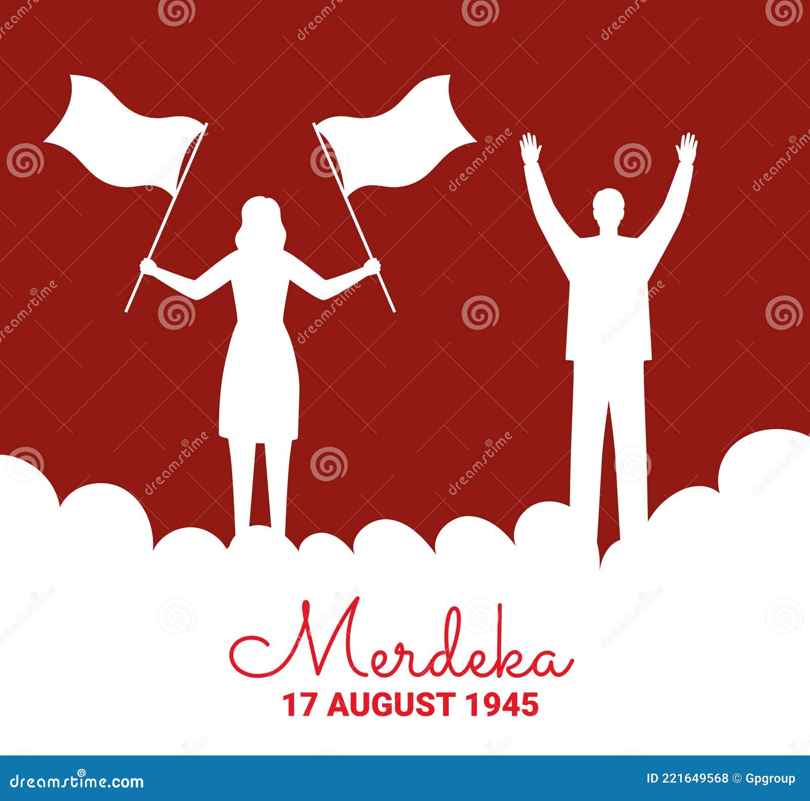 Indonesia merdeka poster stock vector. Illustration of nation - 221649568