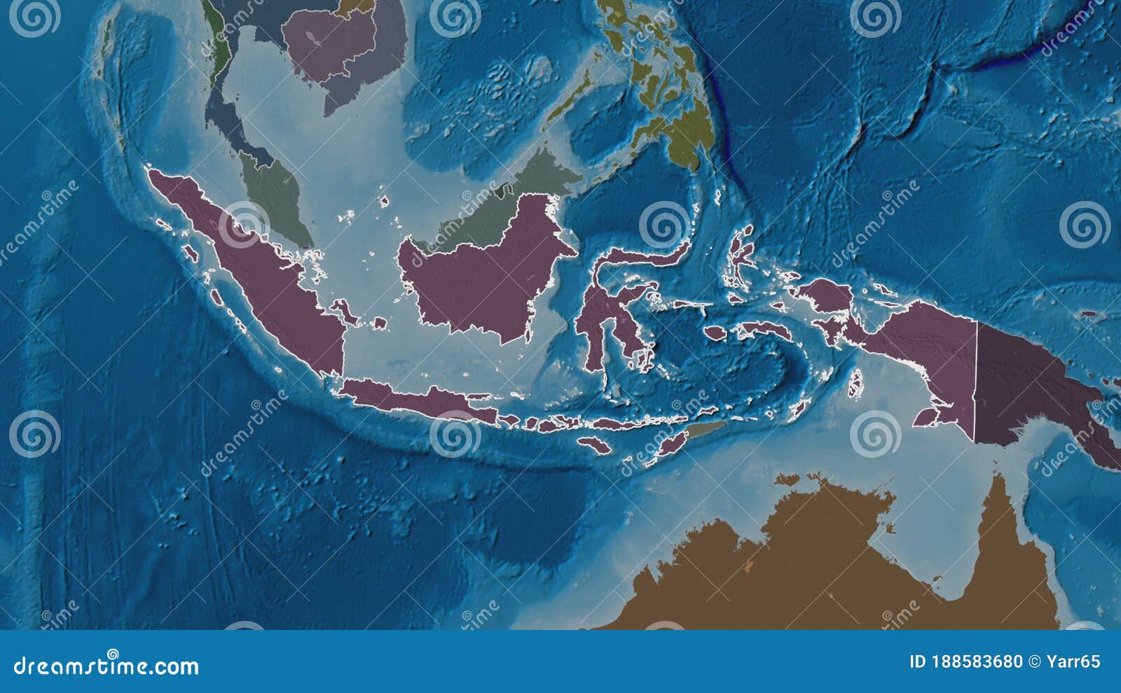 Indonesia - Overview. Administrative Stock Illustration - Illustration ...