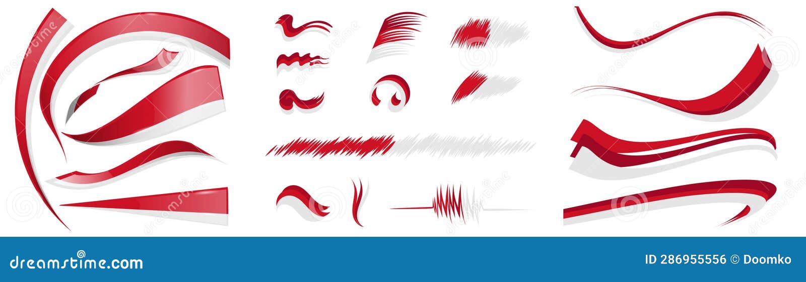 Indonesia, Poland and Monaco Flag Set Element Stock Vector ...