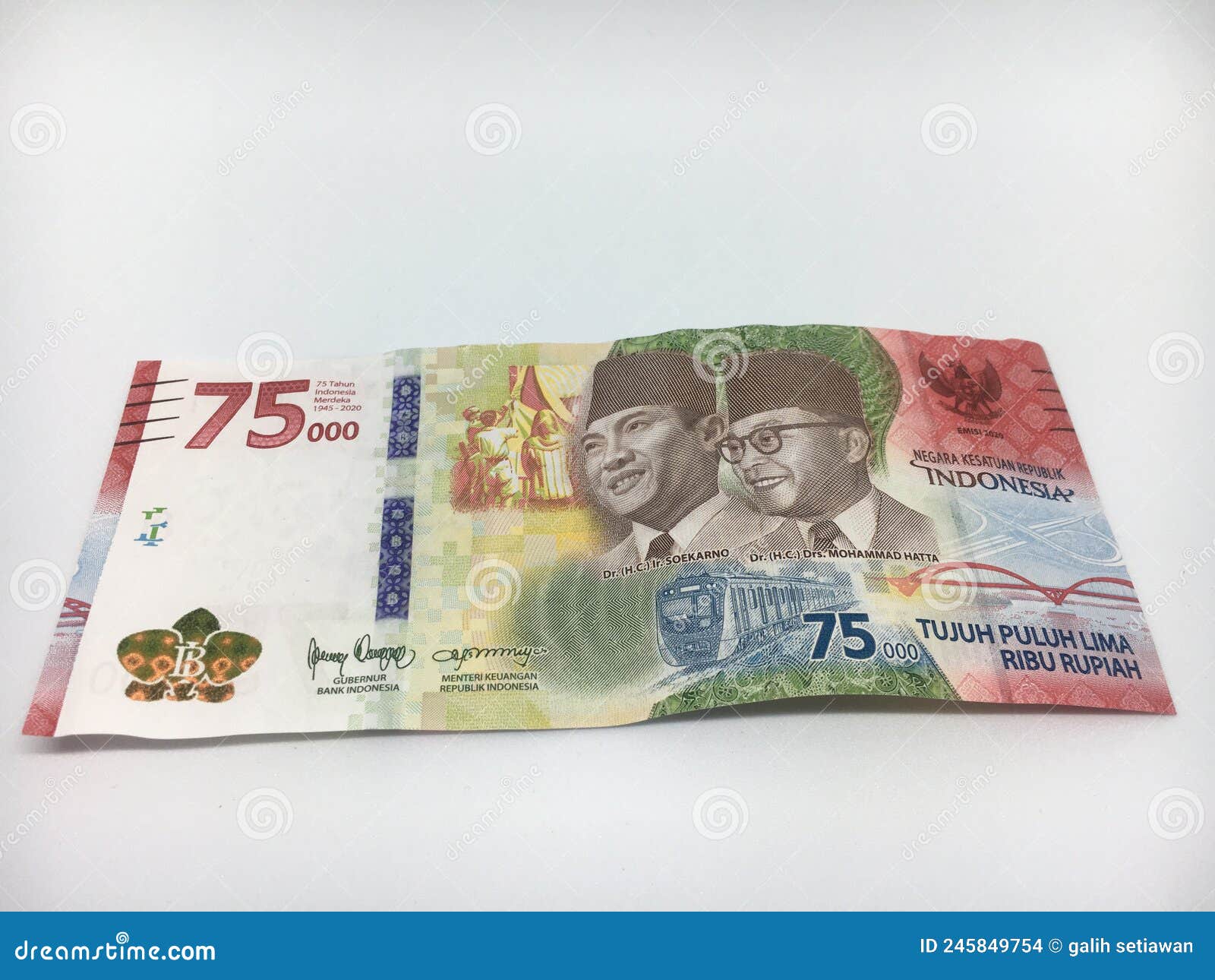 Indonesia Rupiah stock photo. Image of 75000, indonesian - 245849754