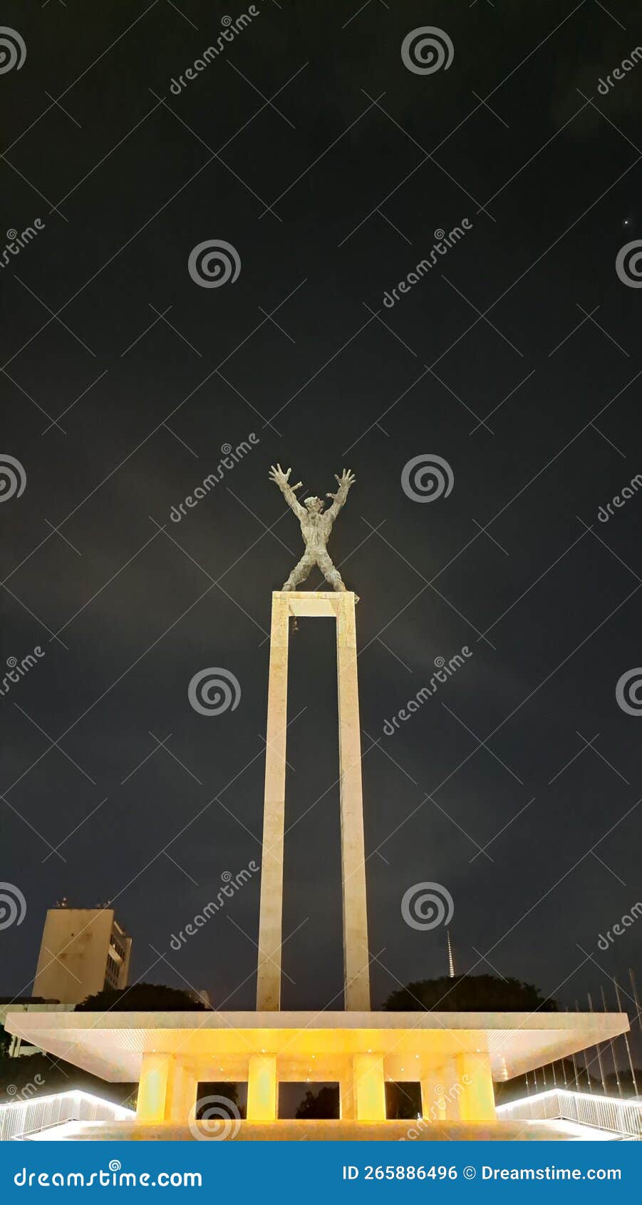 Indonesia statue night stock photo. Image of light, night - 265886496