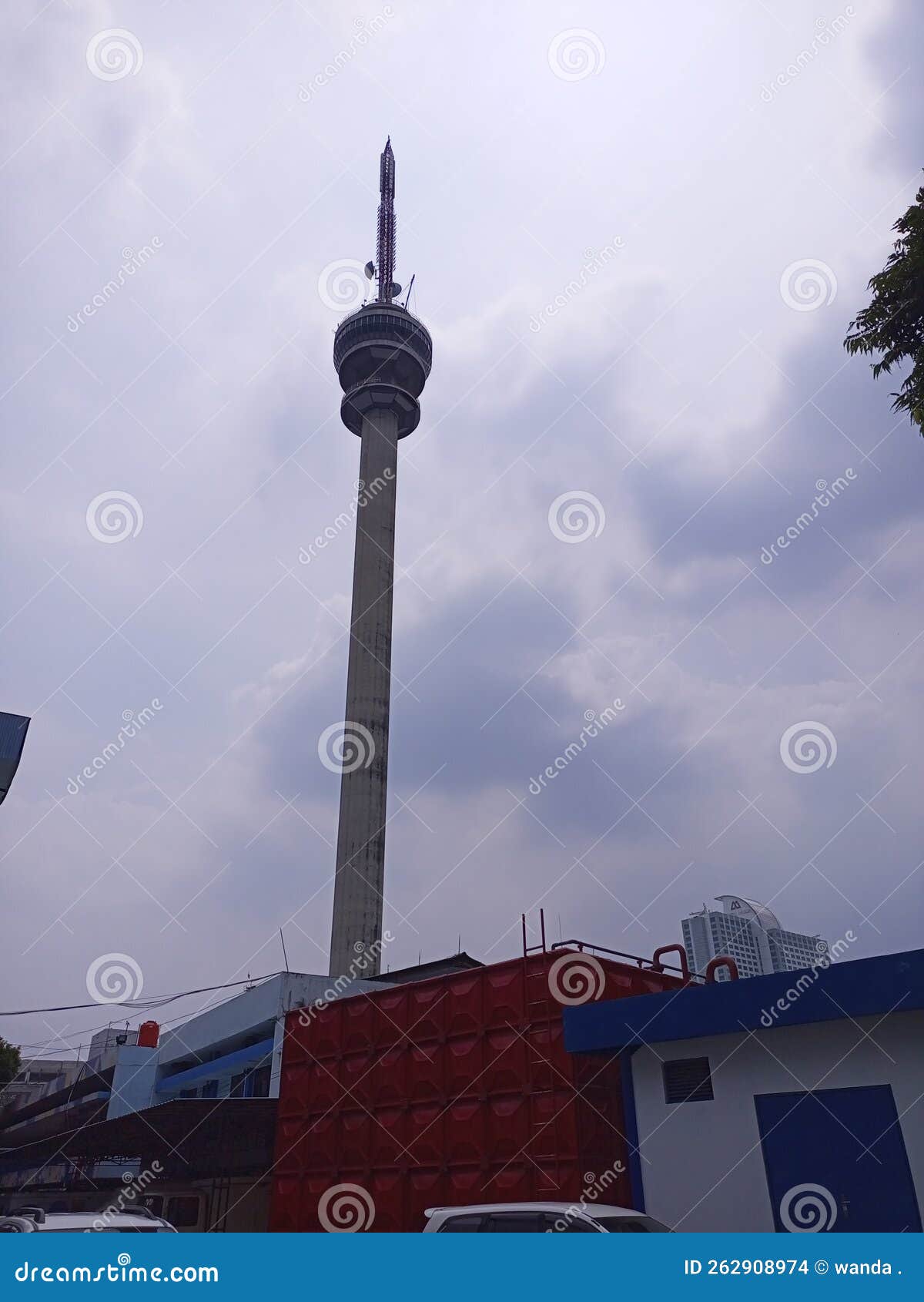 Indonesia Television Broadcasting Tower Stock Photo - Image of landmark ...