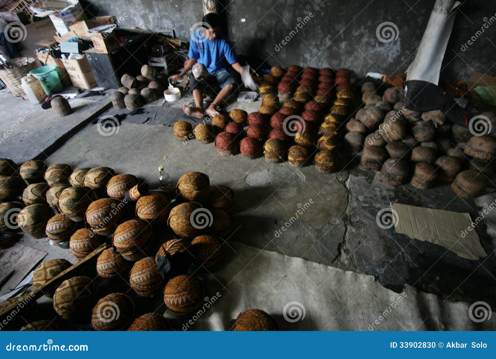 Indonesia traditional hat editorial image. Image of java - 33902830