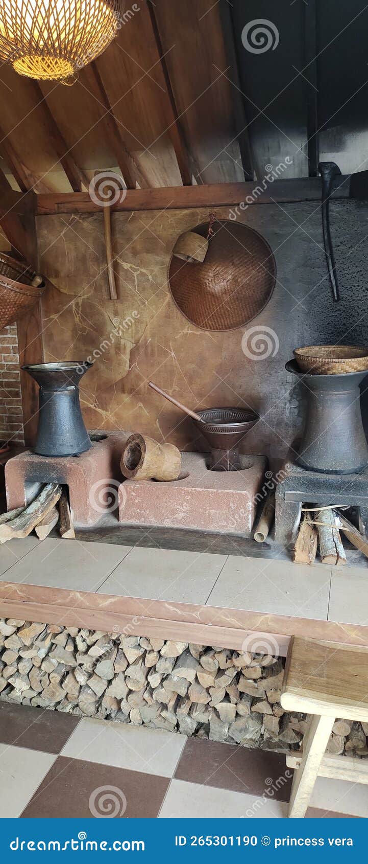 Indonesia Traditional Sundanese Kitchen Stock Photo - Image of ...