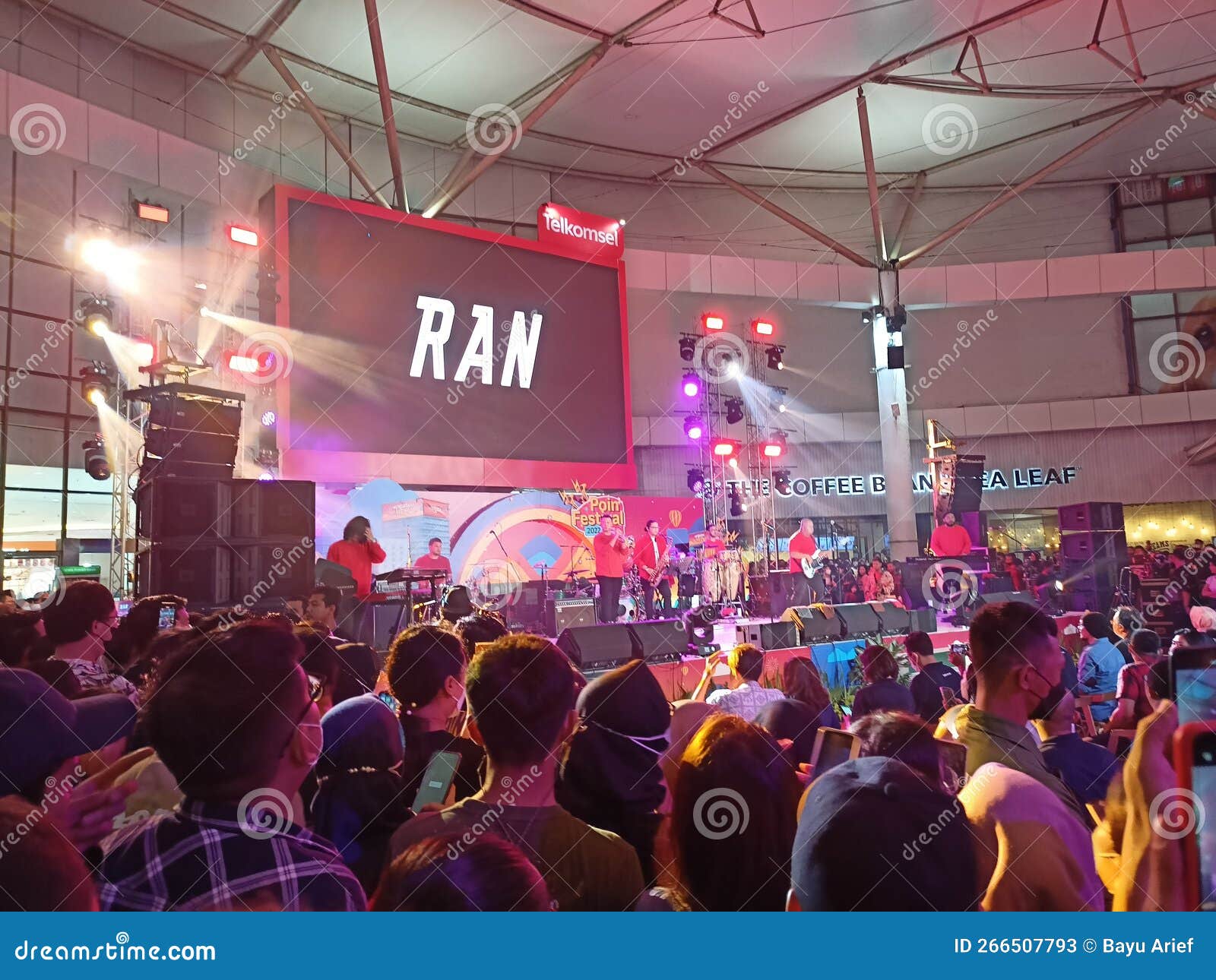 Indonesian Band Called RAN Performance on a Small Music Stage Editorial ...