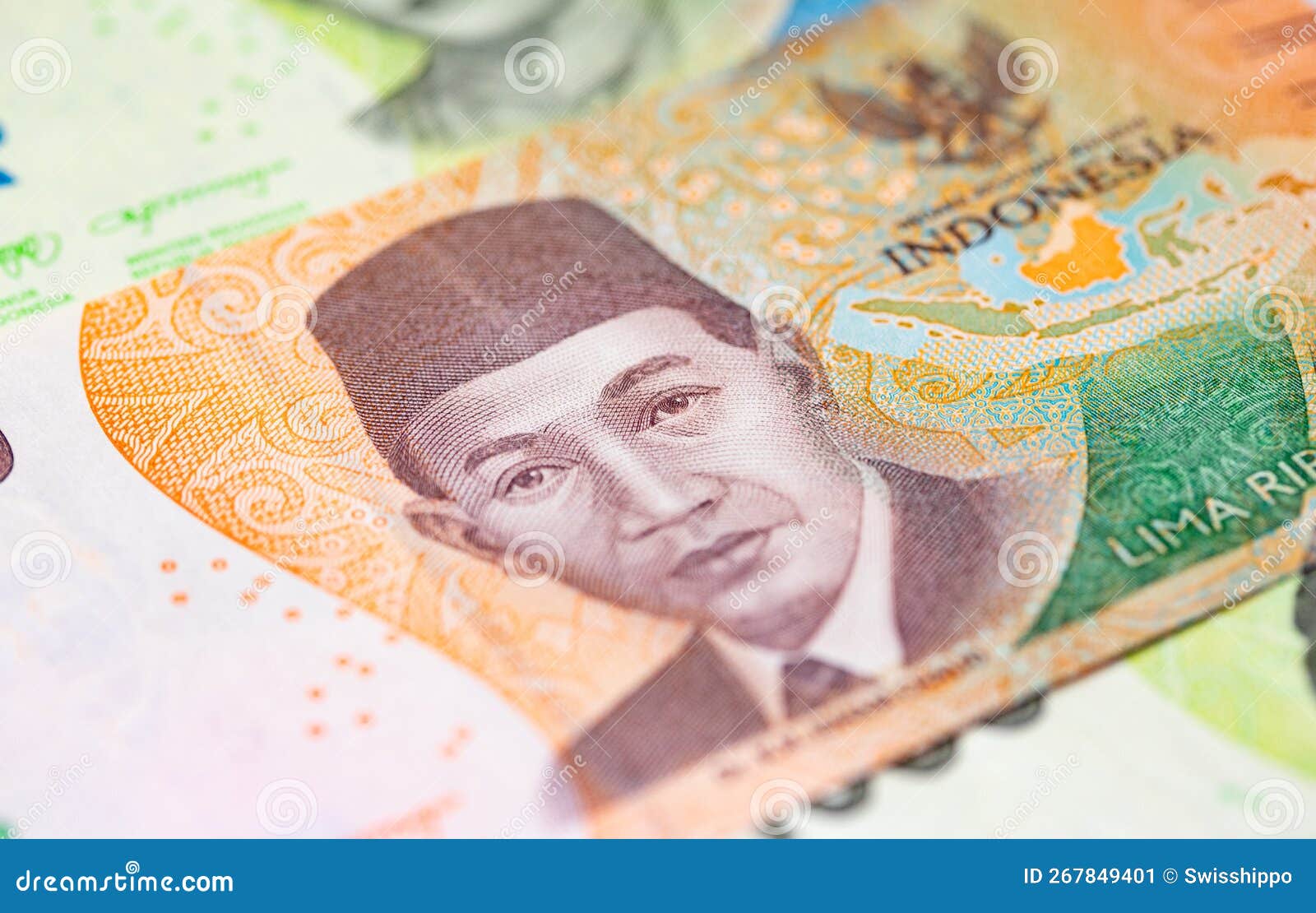 Indonesian banknotes stock image. Image of credit, legal - 267849401
