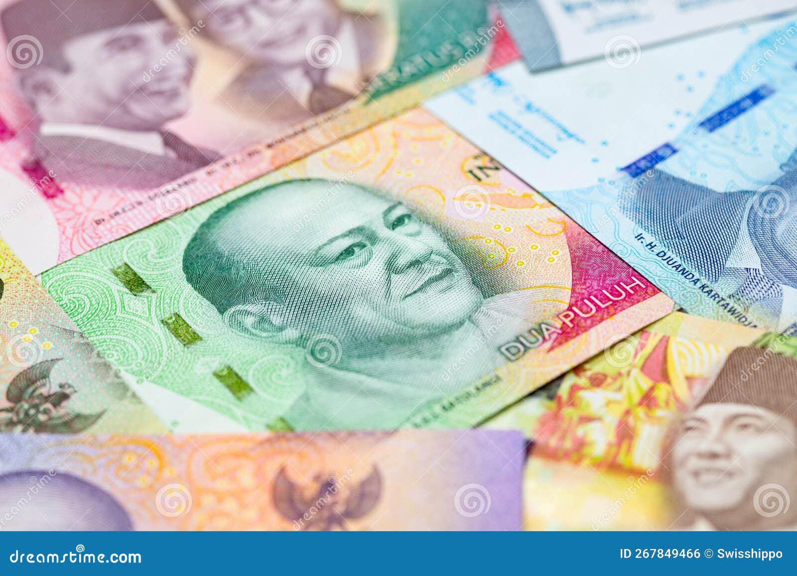Indonesian banknotes stock photo. Image of budget, bank - 267849466