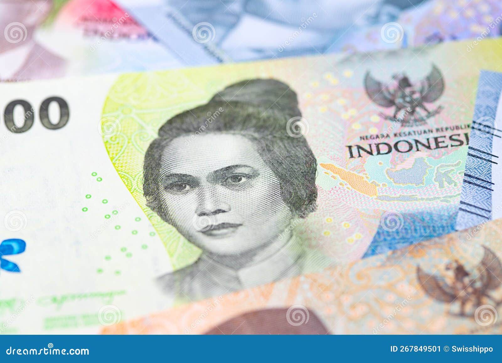 Indonesian banknotes stock image. Image of expense, indonesian - 267849501